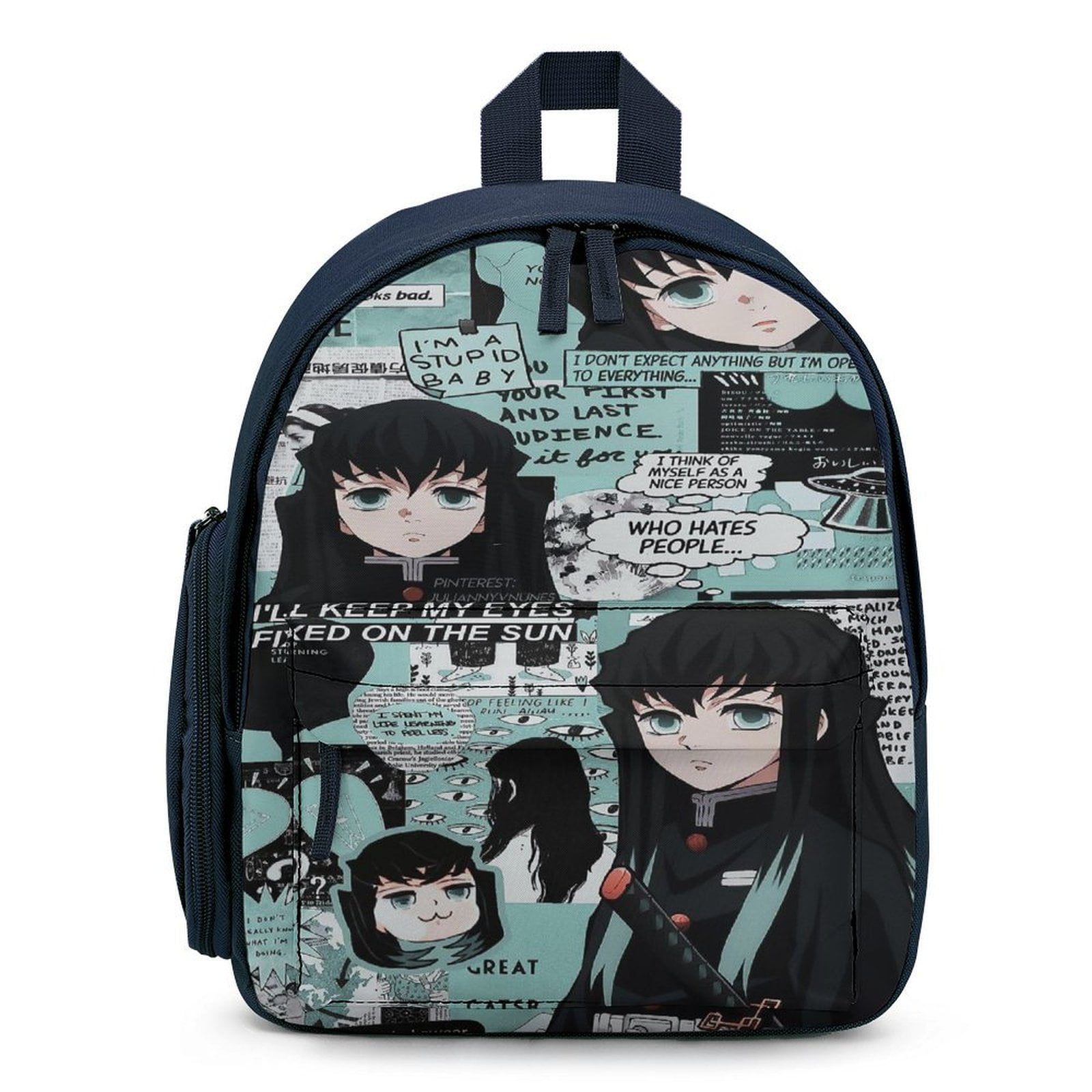 Demon Slayer Muichiro Tokito Backpacks Lightweight Bookbags Casual ...