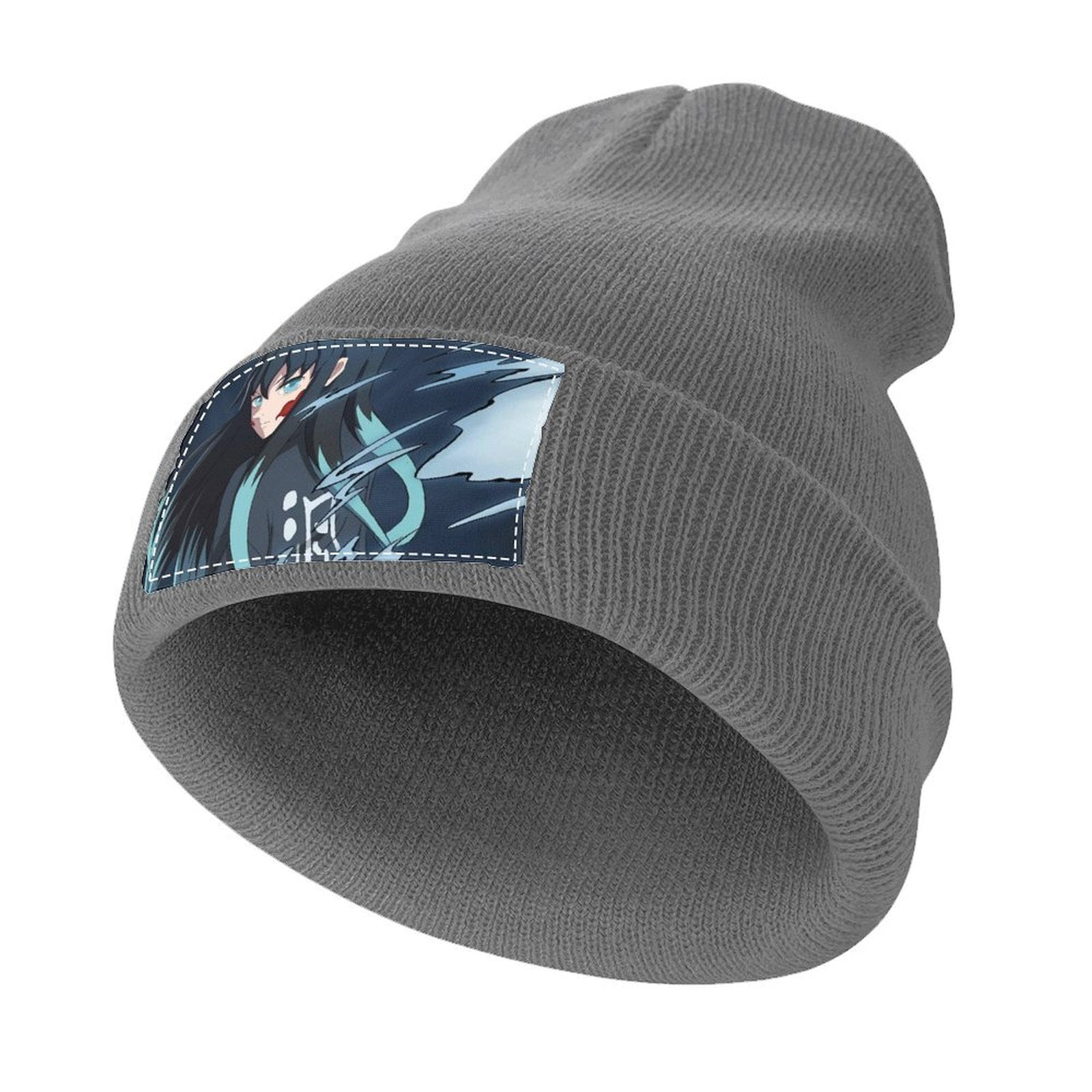 Demon Slayer Muichiro Tokito Beanie Men Slouchy Knit Skull Cap Warm ...