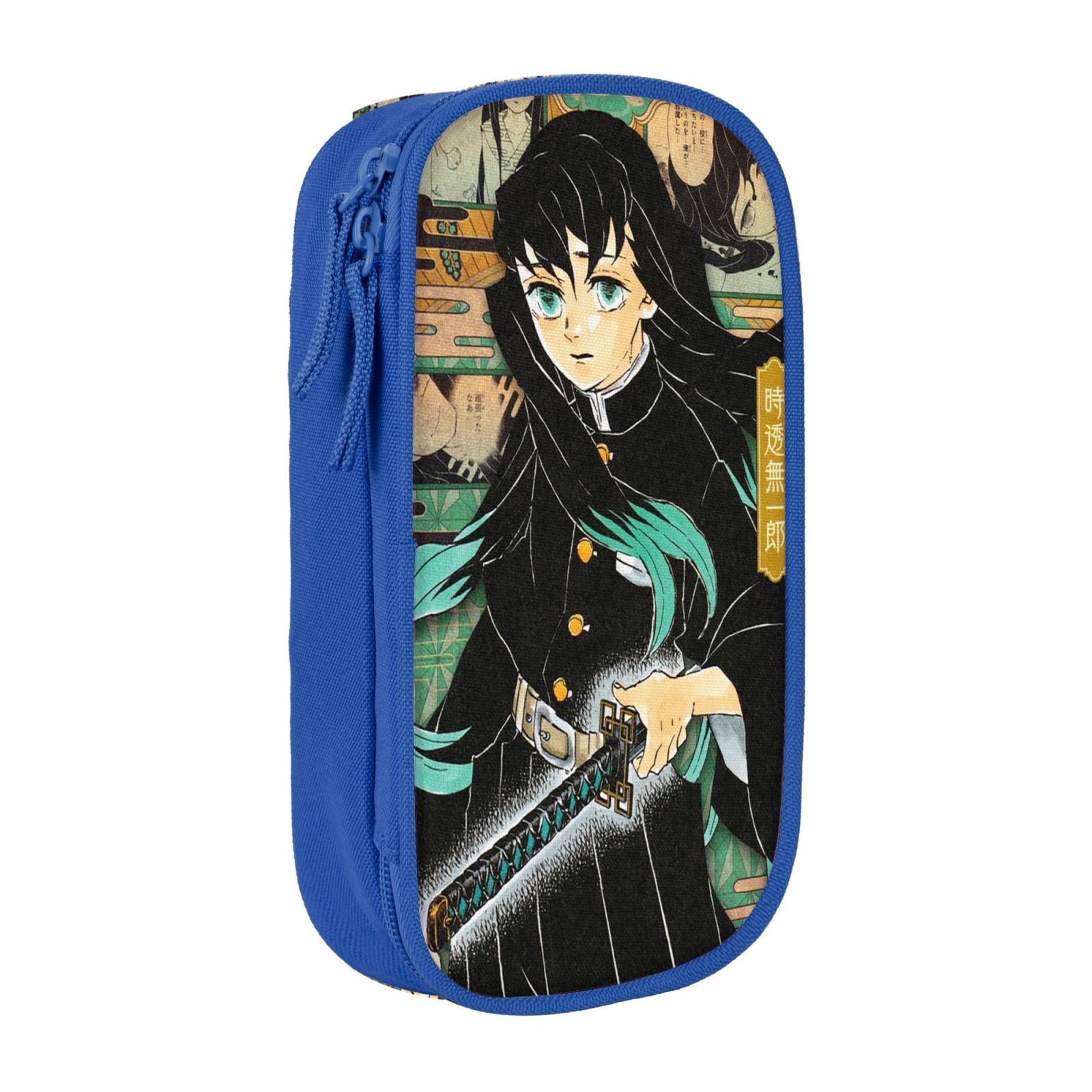 Demon Slayer Muichiro Tokito Big Capacity Pencil Case, Large Capacity ...