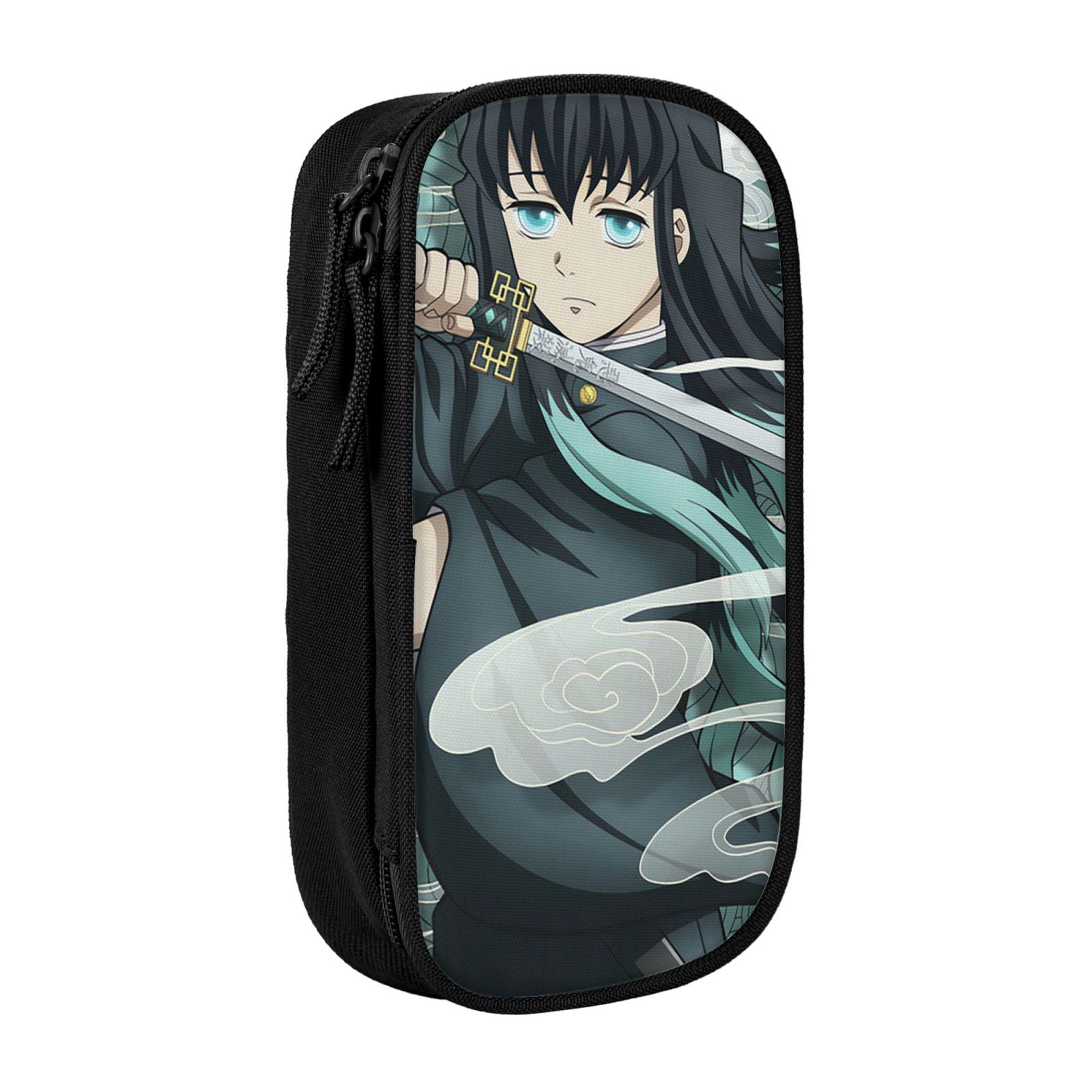 Demon Slayer Muichiro Tokito Big Capacity Pencil Case, Large Pencil ...
