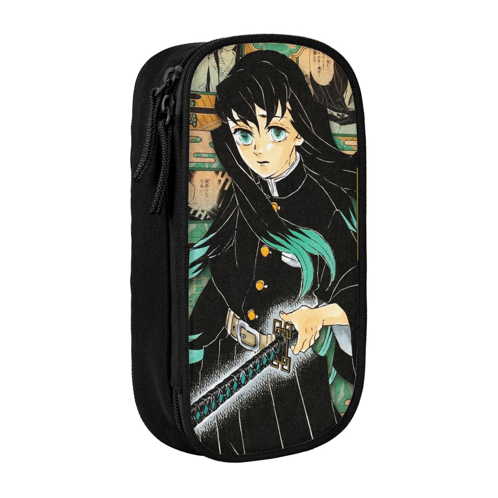 Demon Slayer Muichiro Tokito Big Capacity Pencil Case, Large Storage ...