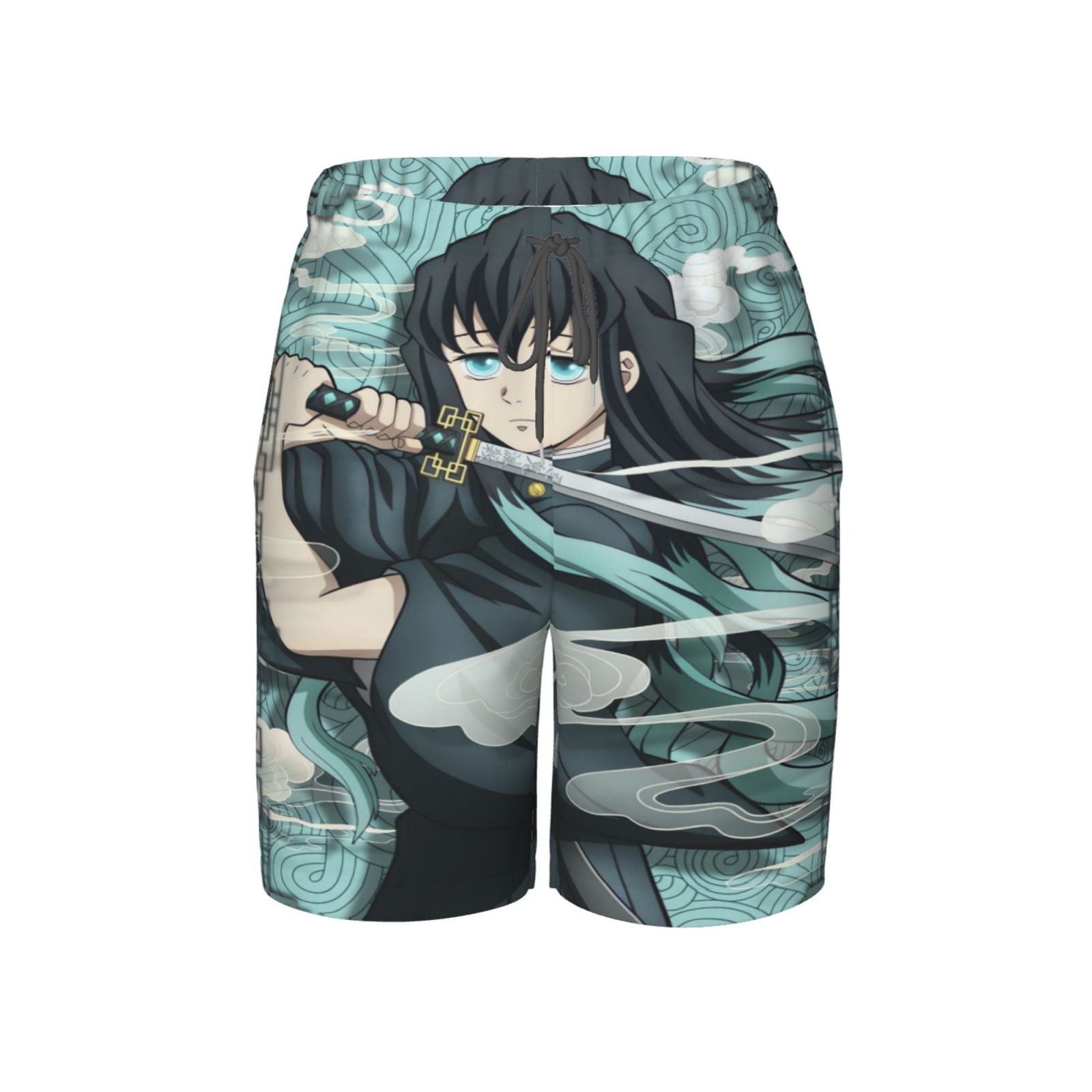 Demon Slayer Muichiro Tokito Boy's Swim Trunks Quick Dry Board Shorts ...