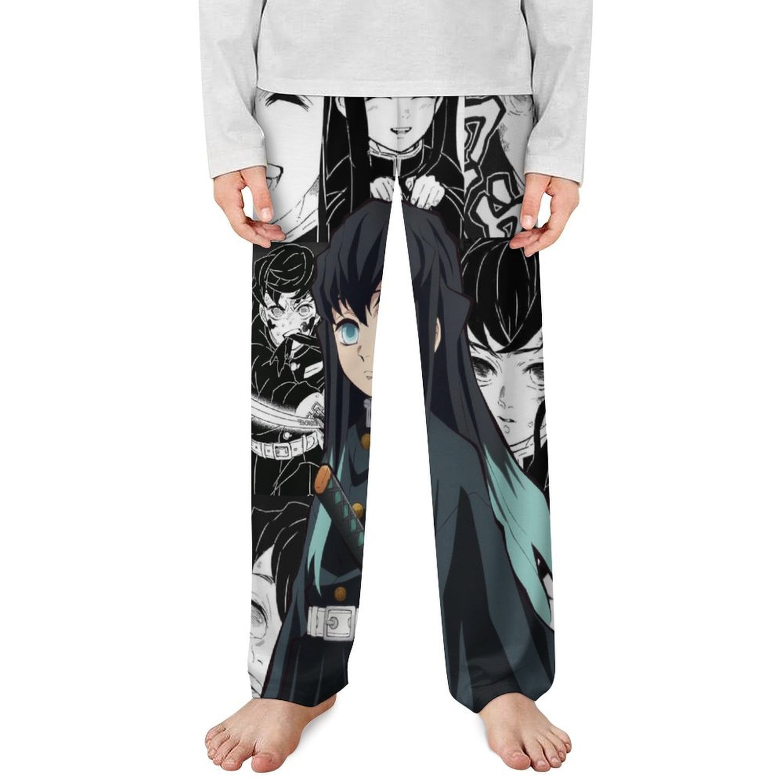 Demon Slayer Muichiro Tokito Boys Girls Pajamas Pants Soft Elastic ...