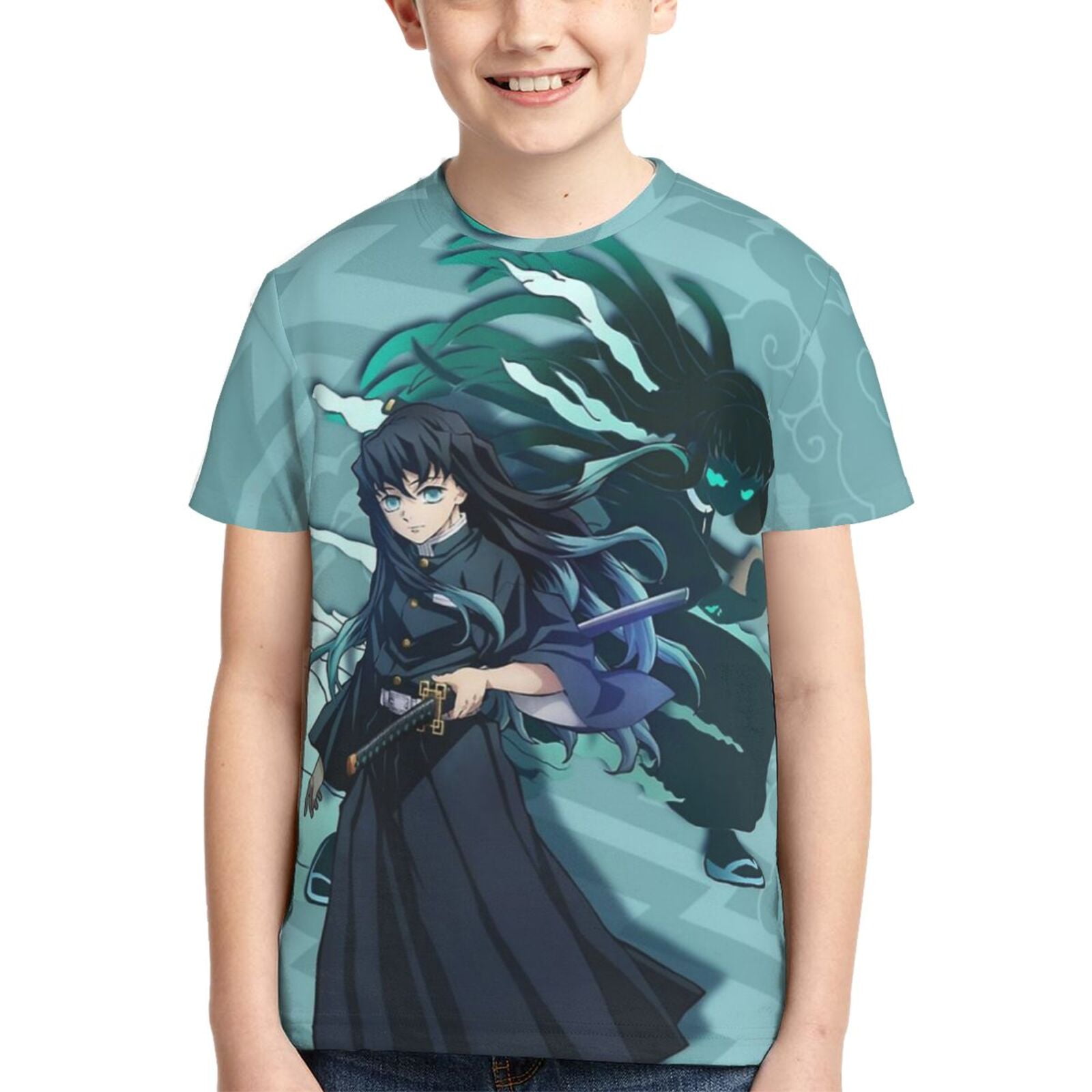 Demon Slayer Muichiro Tokito Boys Girls T-Shirt 3d Print Graphic Short ...