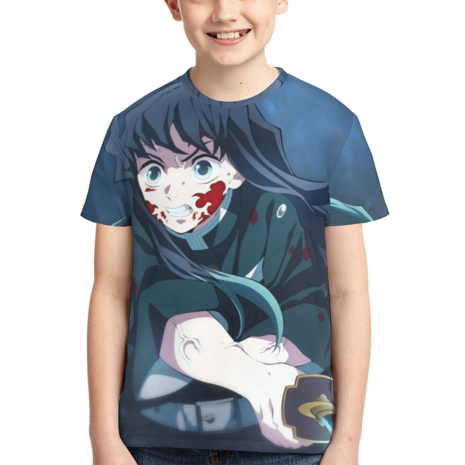 Demon Slayer Muichiro Tokito Boys Girls T-Shirt 3d Print Graphic Short ...