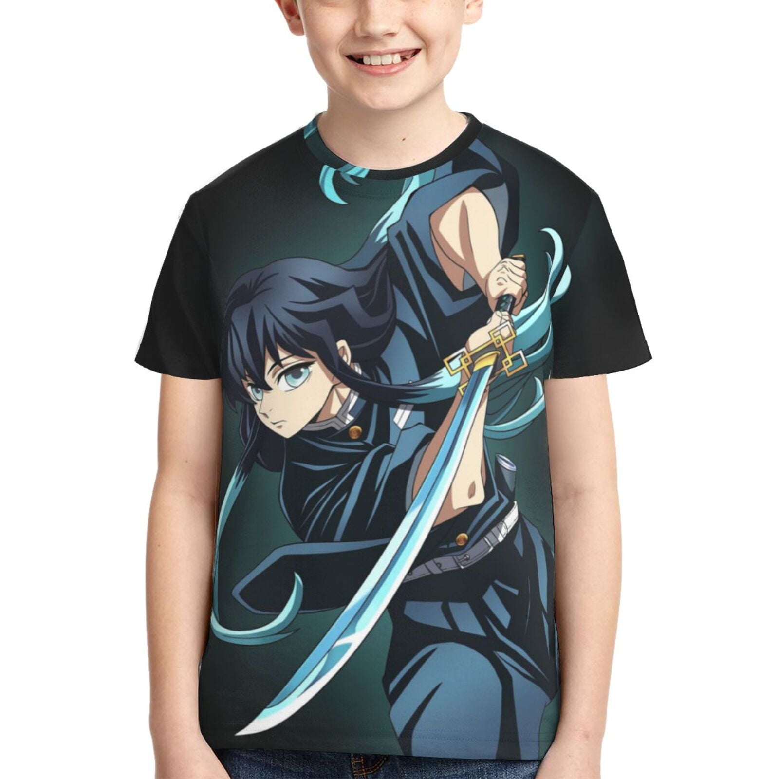 Demon Slayer Muichiro Tokito Boys Girls T-Shirt 3d Print Graphic Short ...