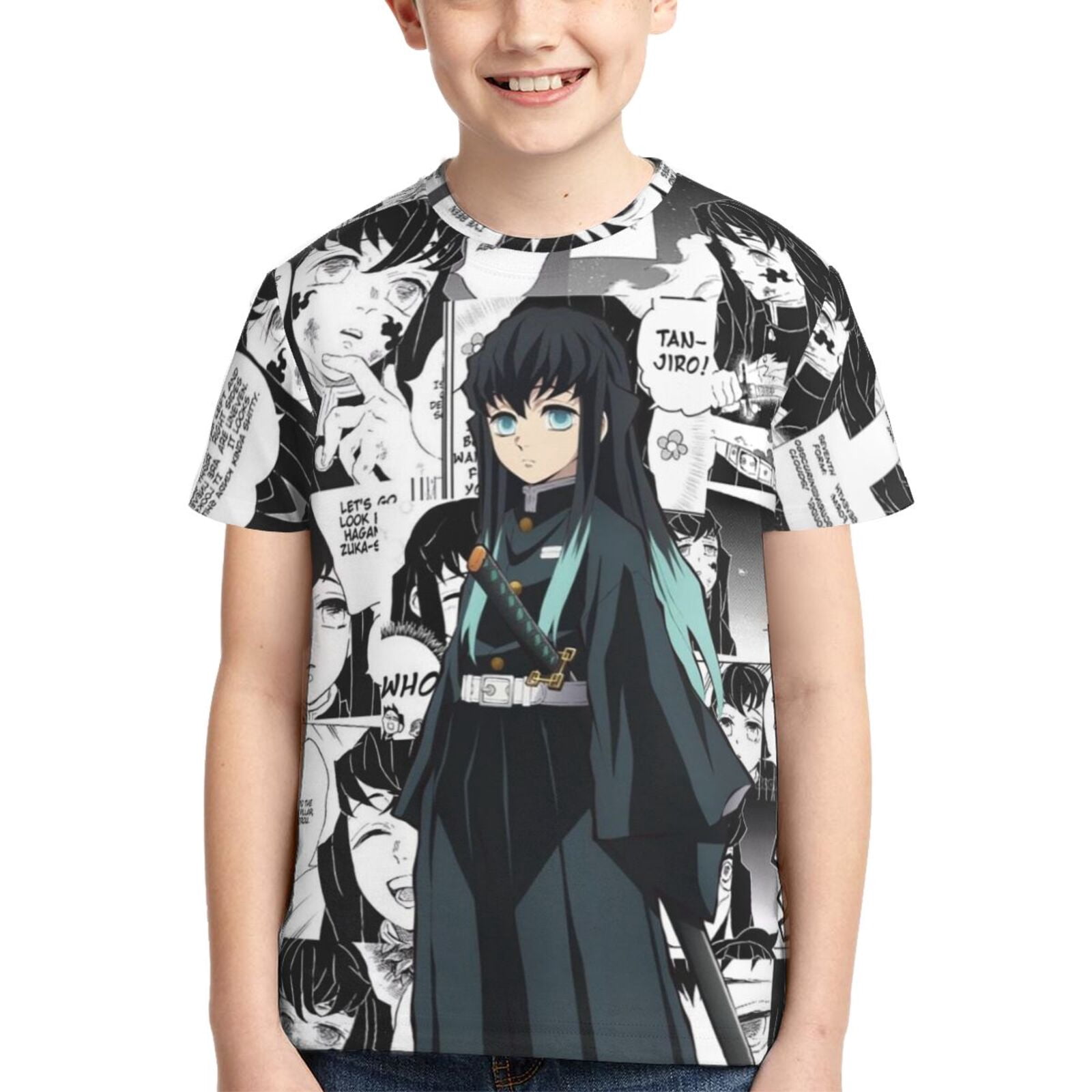 Demon Slayer Muichiro Tokito Boys Girls T-Shirt 3d Print Graphic Short ...