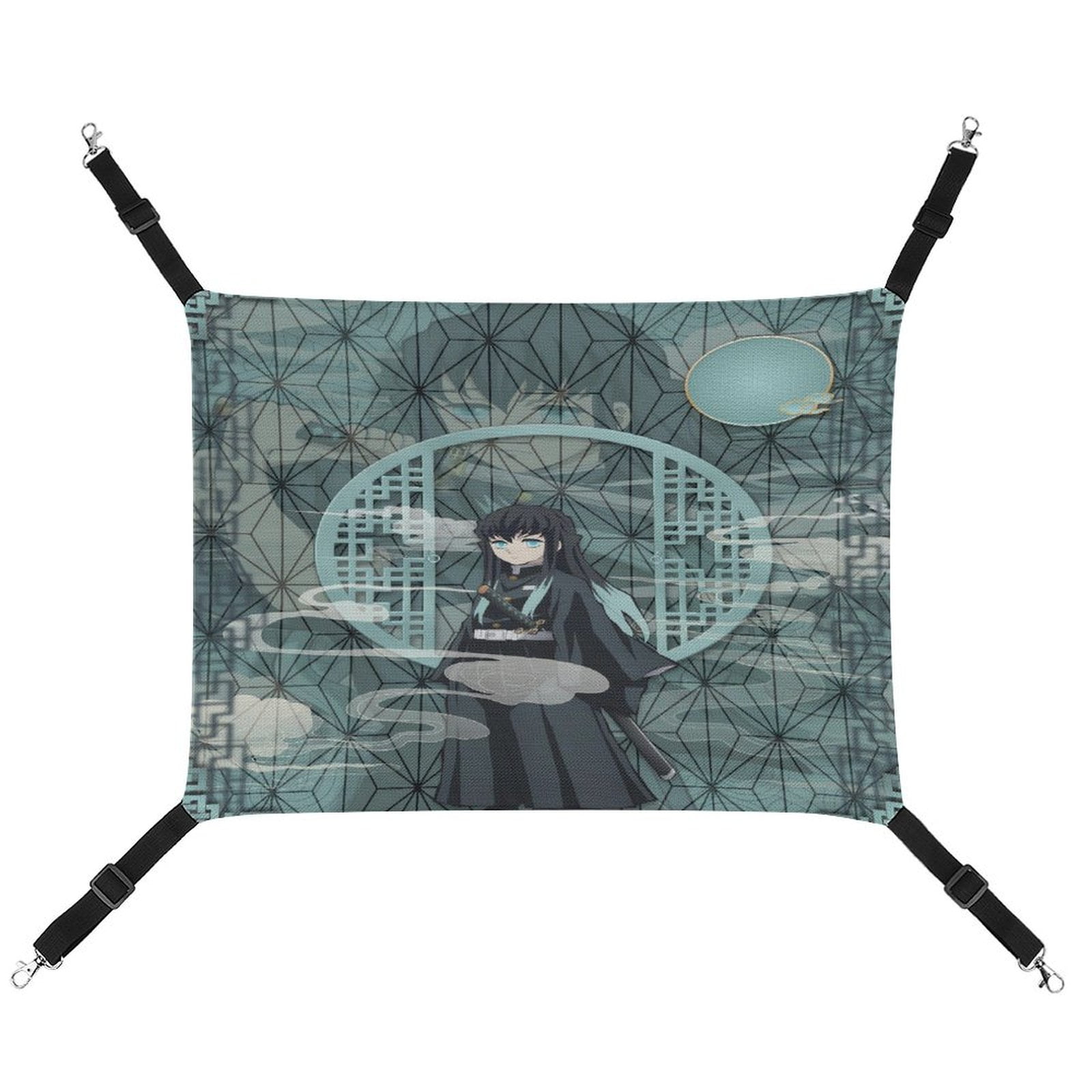 Demon Slayer Muichiro Tokito Cat Hammock for Cage Hanging Reversible ...