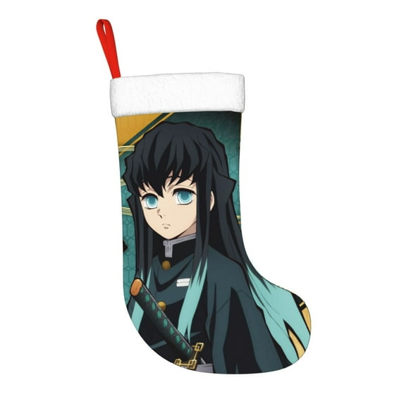 Demon Slayer Muichiro Tokito Christmas Stocking 18 Inch, Xmas Hanging ...