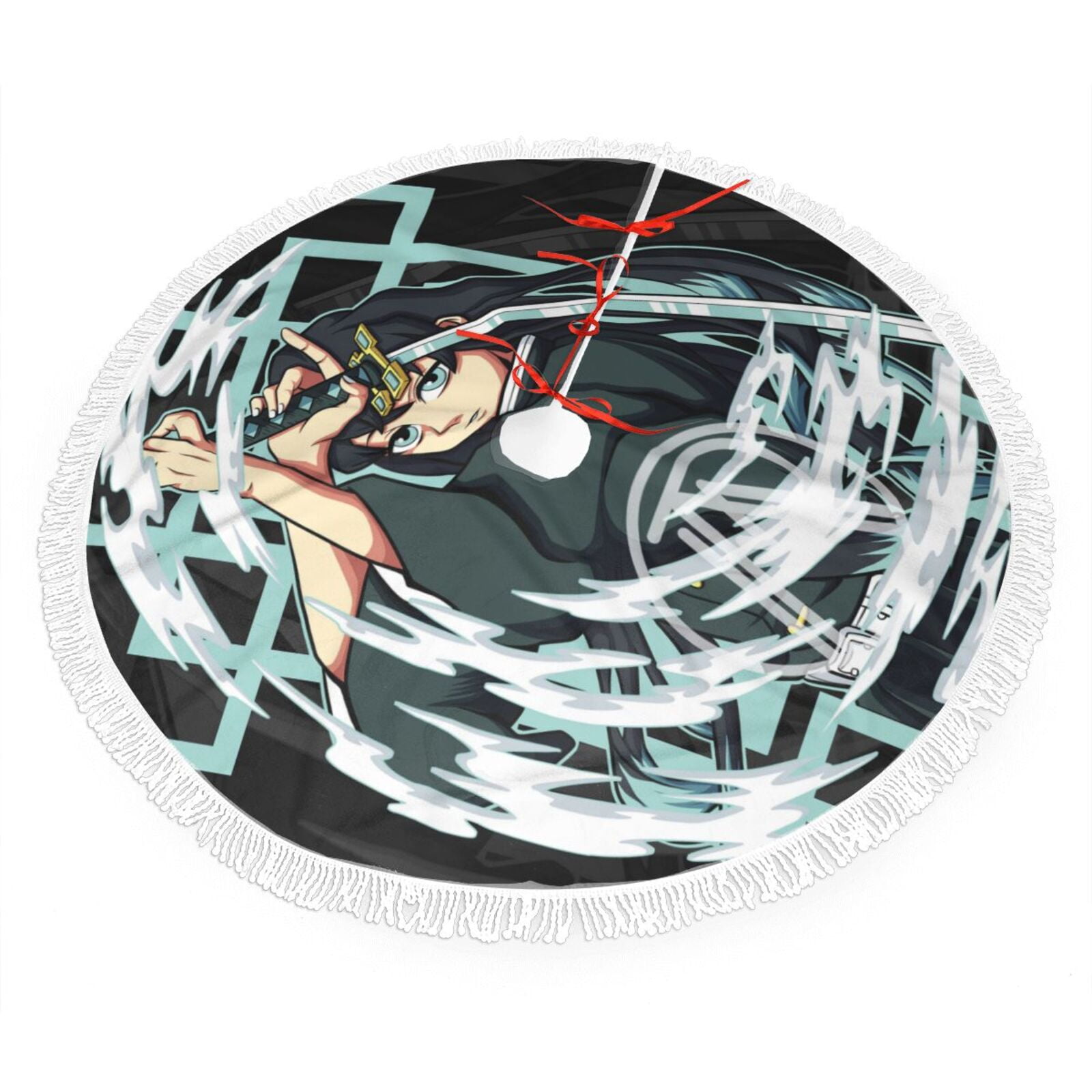 Demon Slayer Muichiro Tokito Christmas Tree Skirt, Xmas Tree Skirts Mat ...