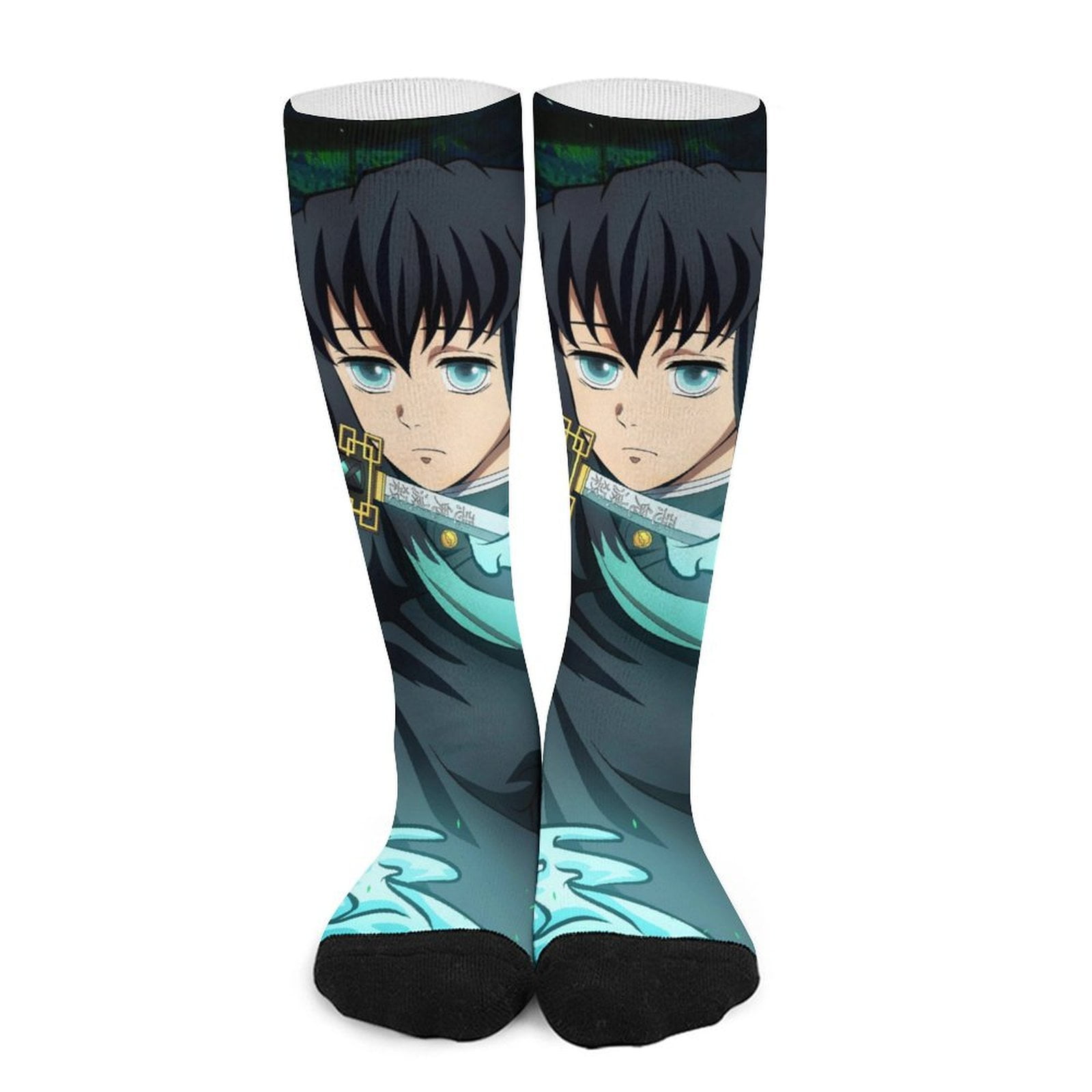 Demon Slayer Muichiro Tokito Compression Socks For Women And Men Knee ...