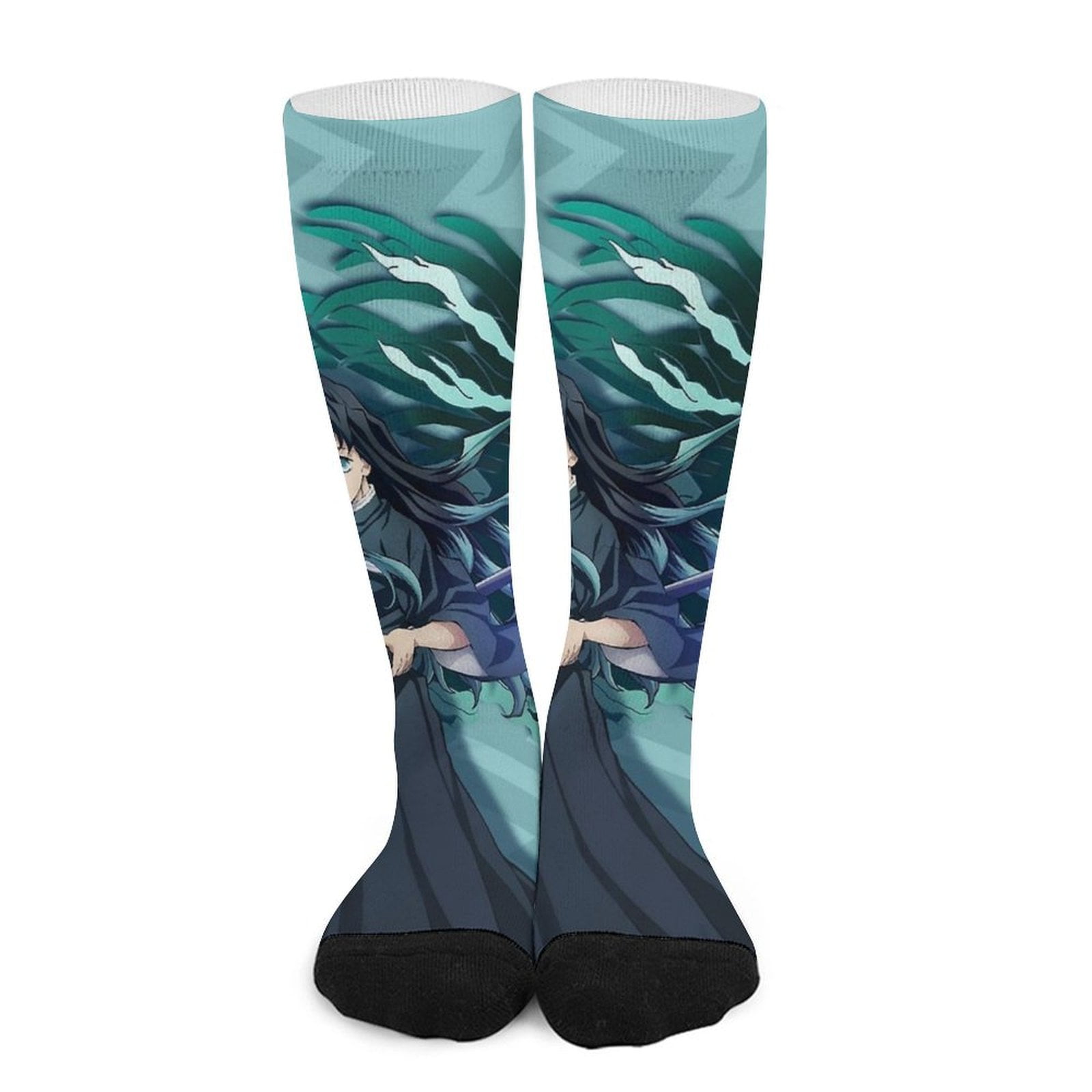 Demon Slayer Muichiro Tokito Compression Socks For Women And Men Knee ...