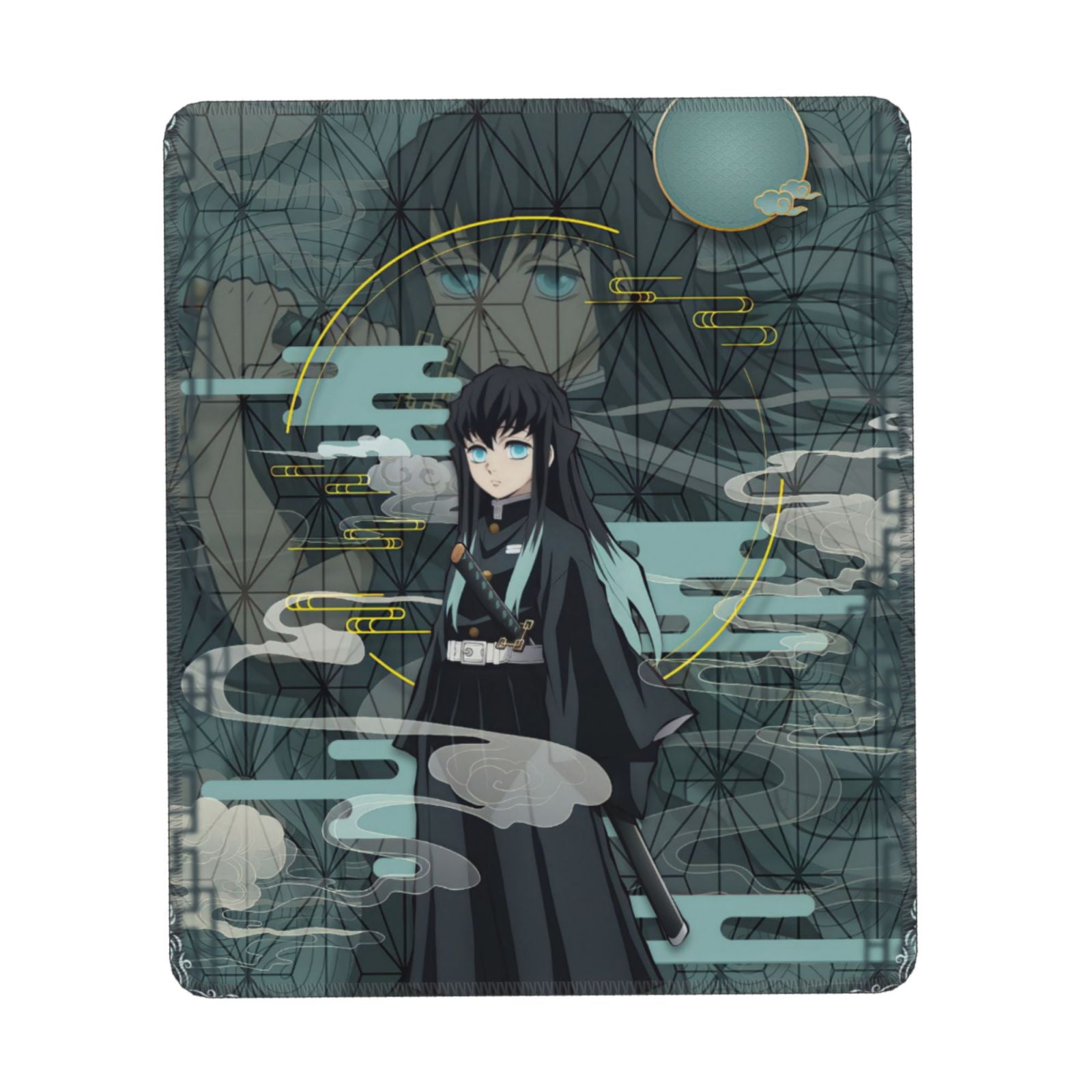 Demon Slayer Muichiro Tokito Desk Mat, Gaming Mouse Pad Mat with Non ...