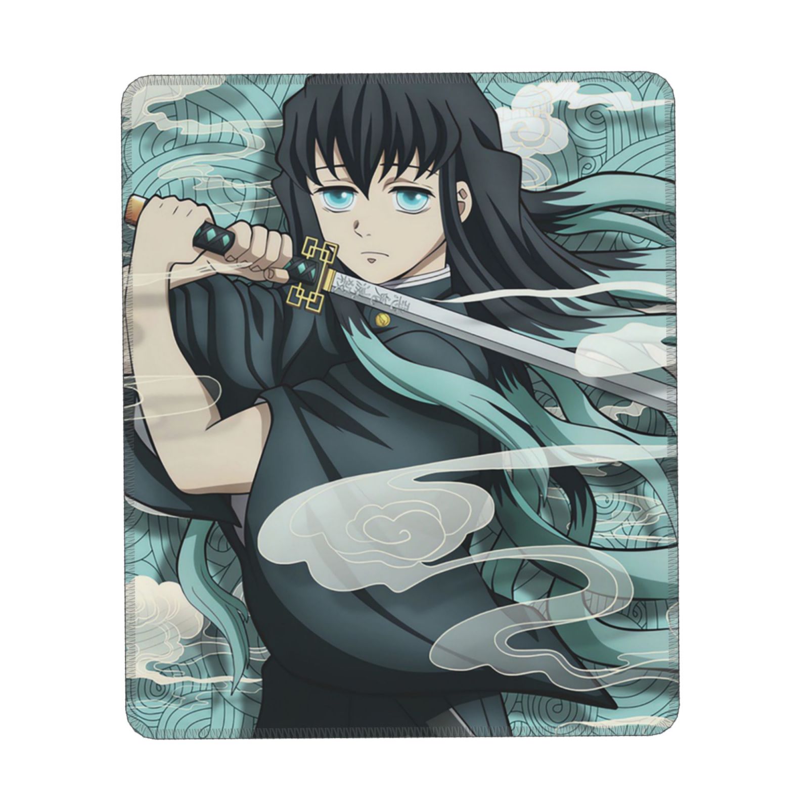 Demon Slayer Muichiro Tokito Desk Mat, Gaming Mouse Pad Mat with Non ...