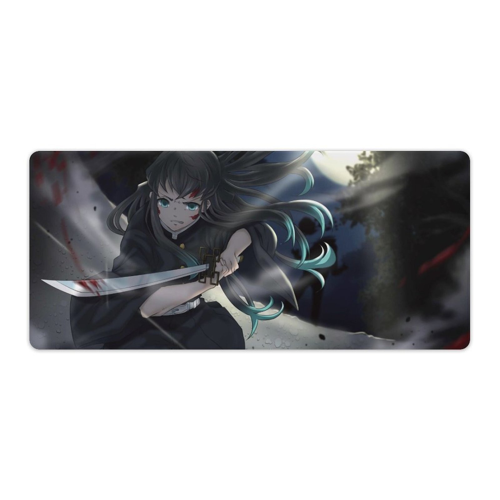Demon Slayer Muichiro Tokito Desk Mat, Large Mouse Pad Extended Gaming ...