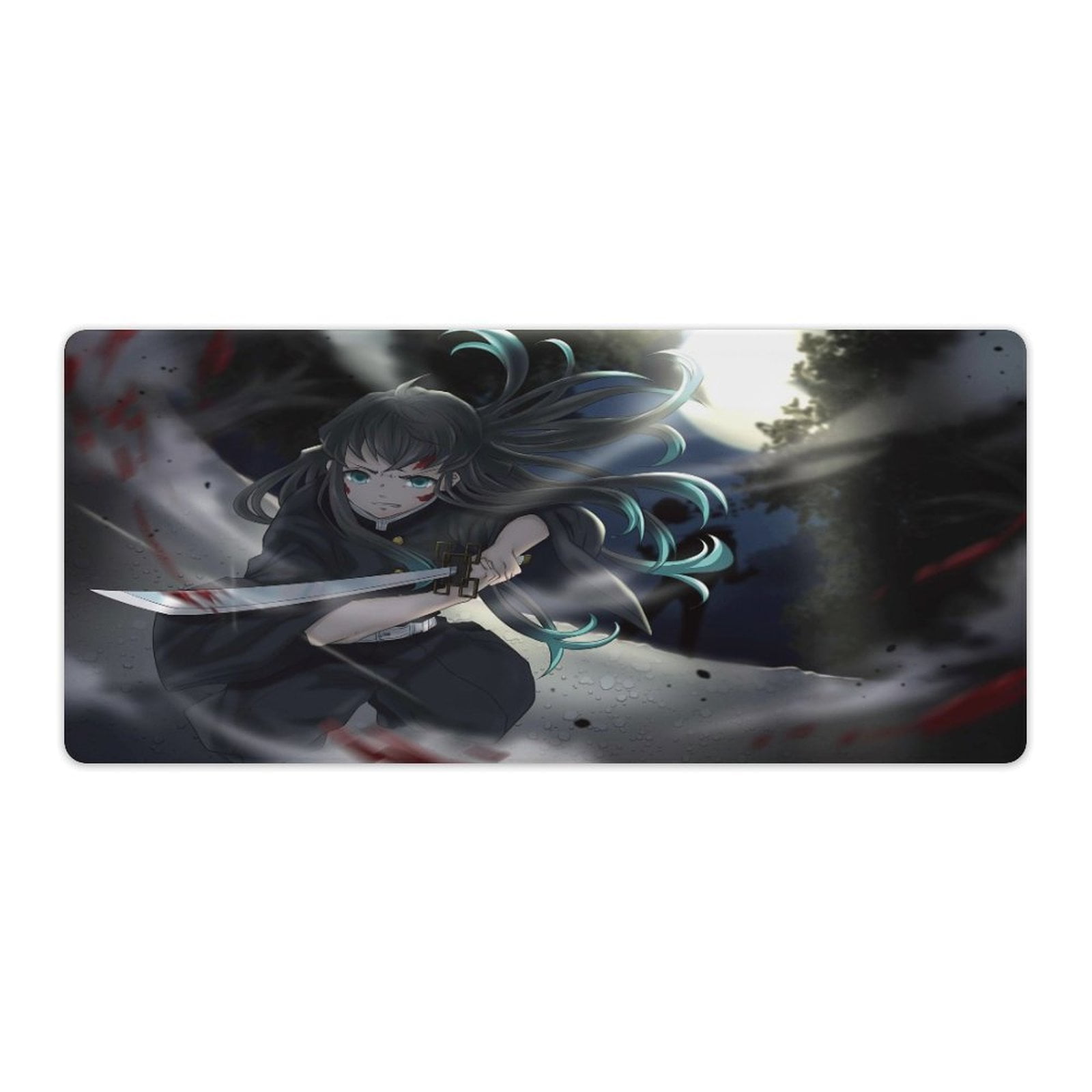 Demon Slayer Muichiro Tokito Desk Mat, Large Mouse Pad, Gaming Mousepad ...
