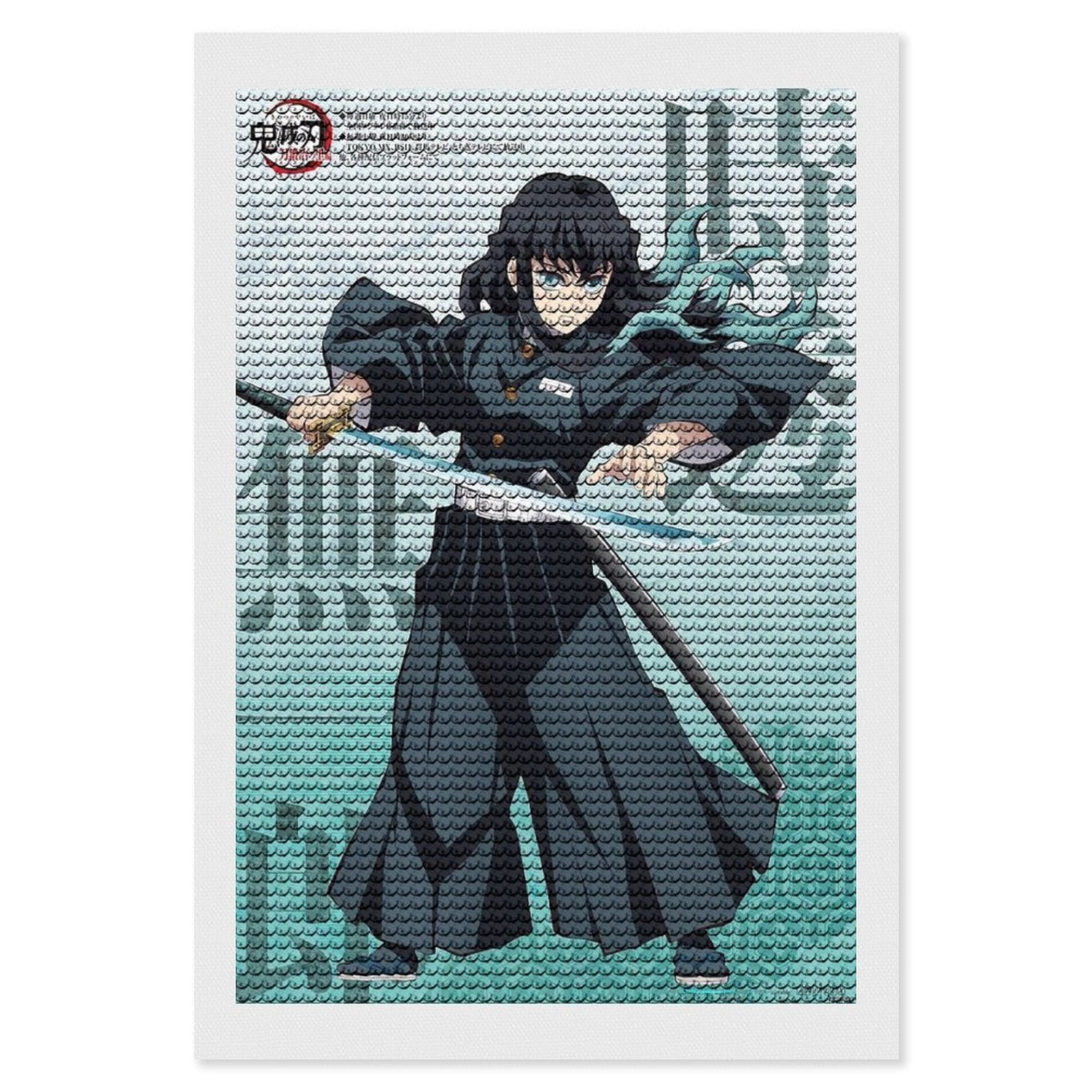 Demon Slayer Muichiro Tokito Diamond Art Kits for Adults 5D Diamond Art ...
