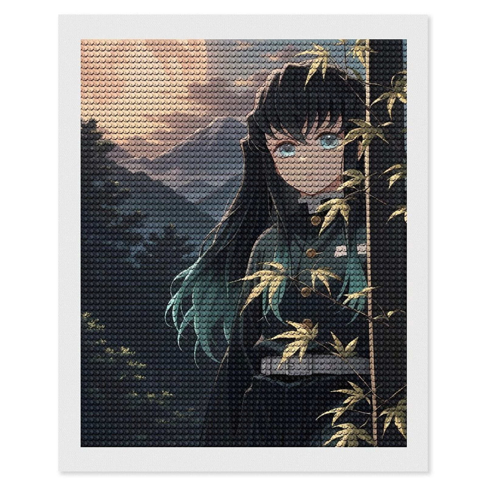 Demon Slayer Muichiro Tokito Diamond Art Kits for Adults 5D Diamond Art ...