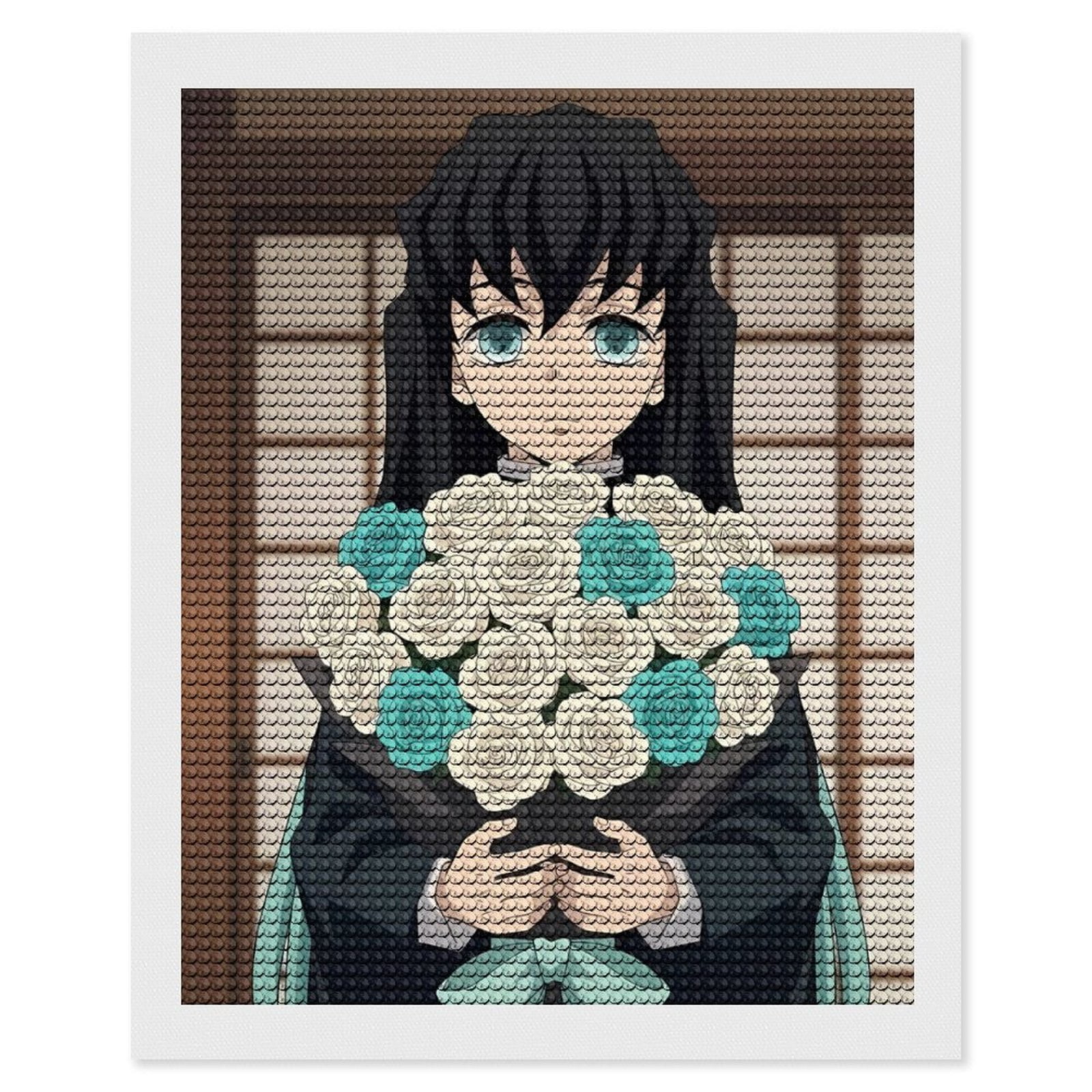 Demon Slayer Muichiro Tokito Diamond Art Kits for Adults 5D Diamond Art ...