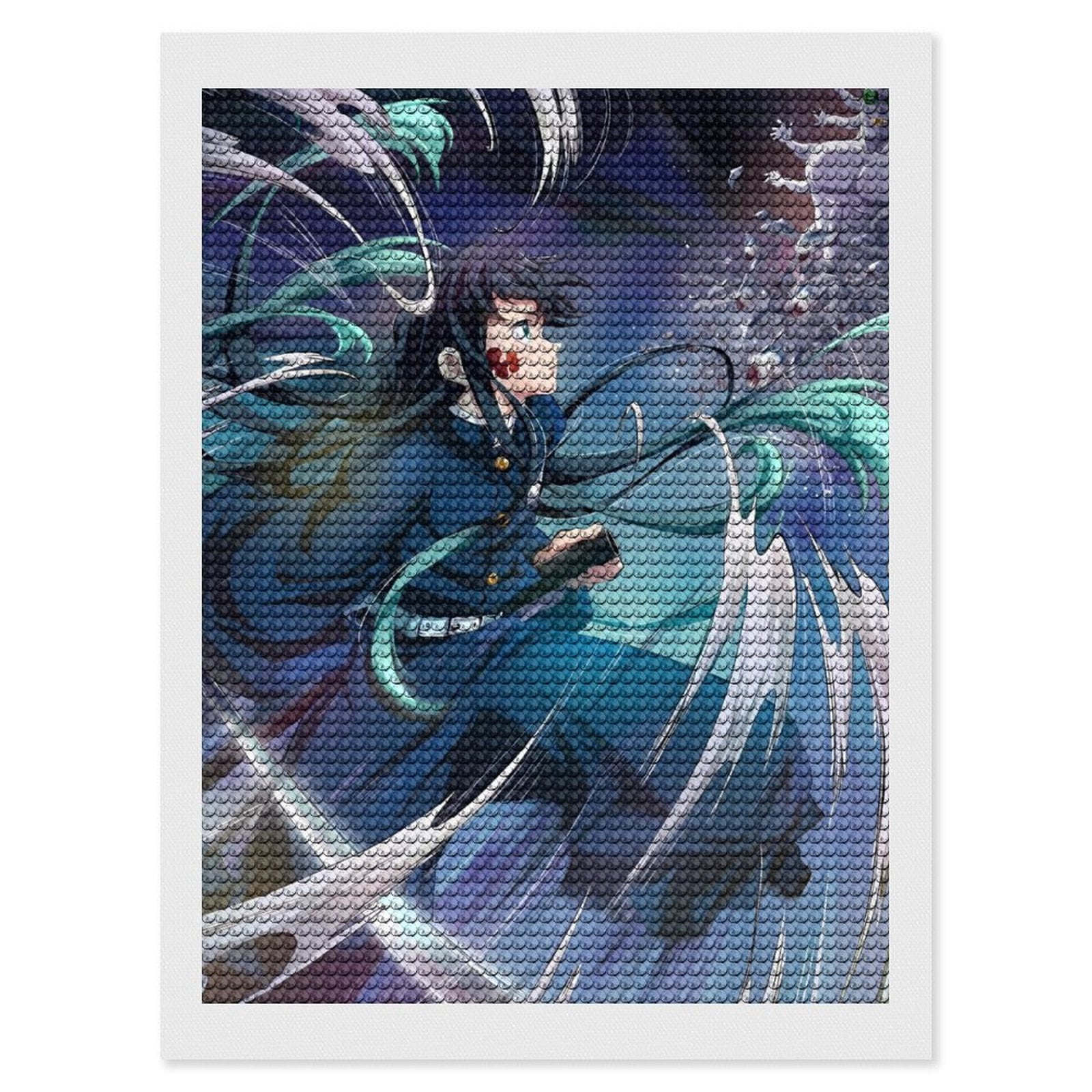 Demon Slayer Muichiro Tokito Diamond Art Kits for Adults 5D Diamond Art ...