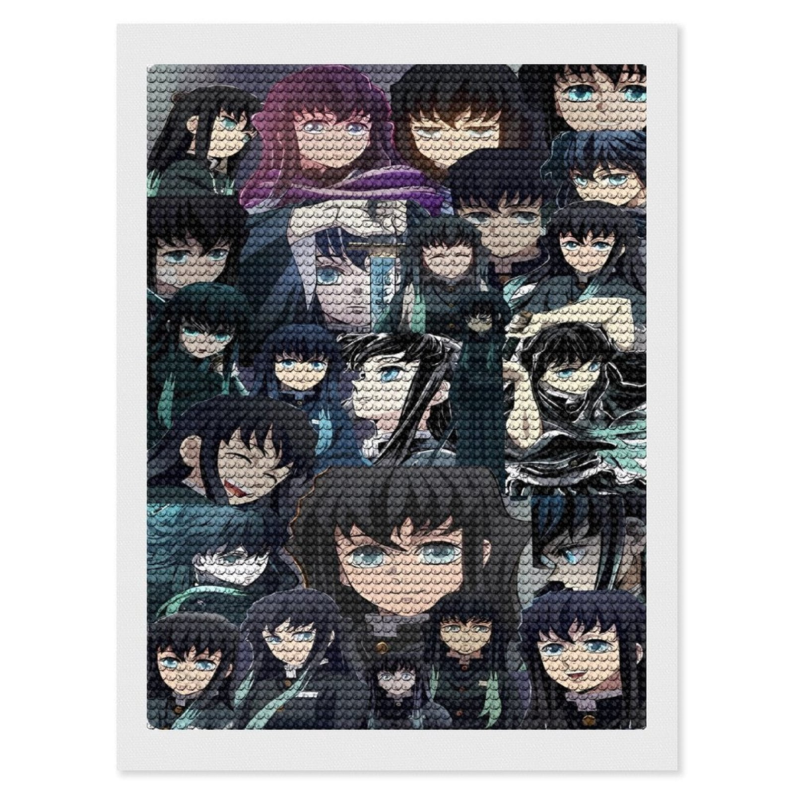 Demon Slayer Muichiro Tokito Diamond Art Kits for Adults 5D Diamond Art ...