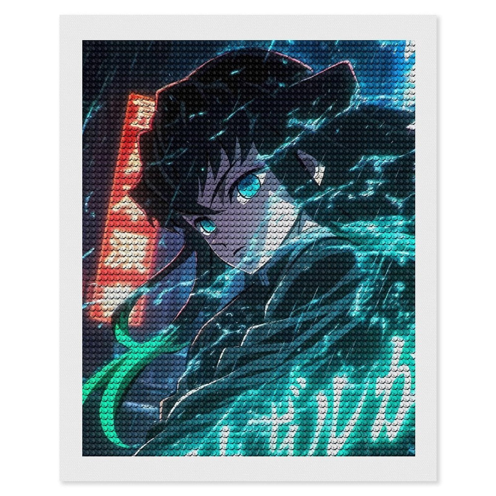 Demon Slayer Muichiro Tokito Diamond Art Kits for Adults 5D Diamond Art ...