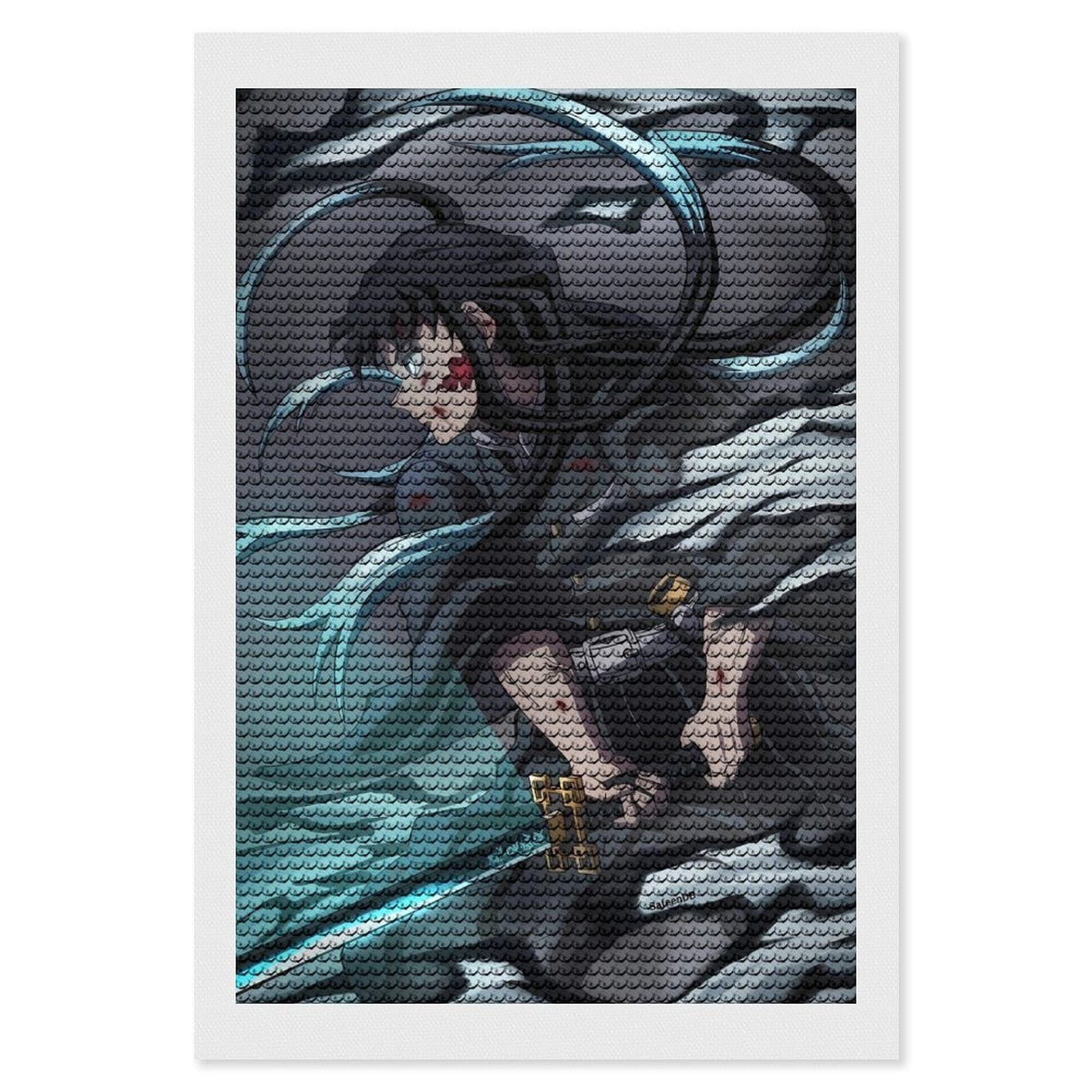 Demon Slayer Muichiro Tokito Diamond Art Kits for Adults 5D Diamond Art ...