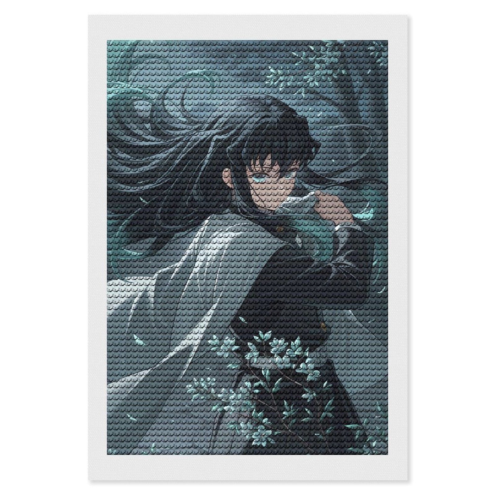 Demon Slayer Muichiro Tokito Diamond Art Kits for Adults 5D Diamond Art ...
