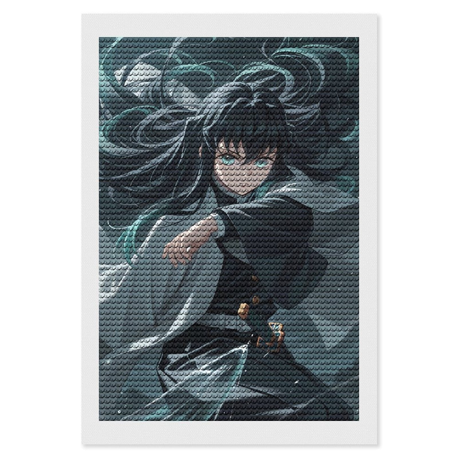 Demon Slayer Muichiro Tokito Diamond Art Kits for Adults 5D Diamond Art ...