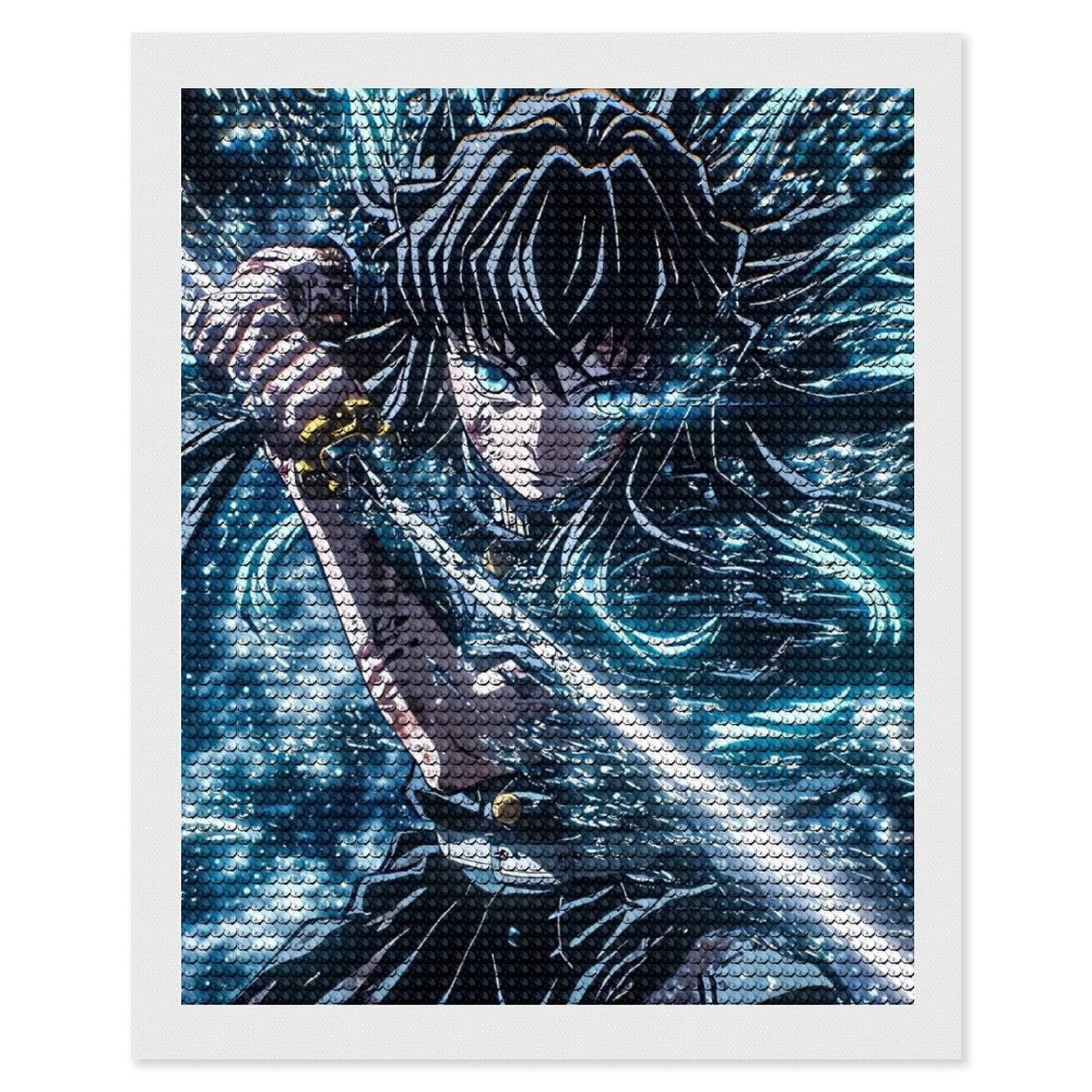 Demon Slayer Muichiro Tokito Diamond Art Kits for Adults 5D Diamond Art ...
