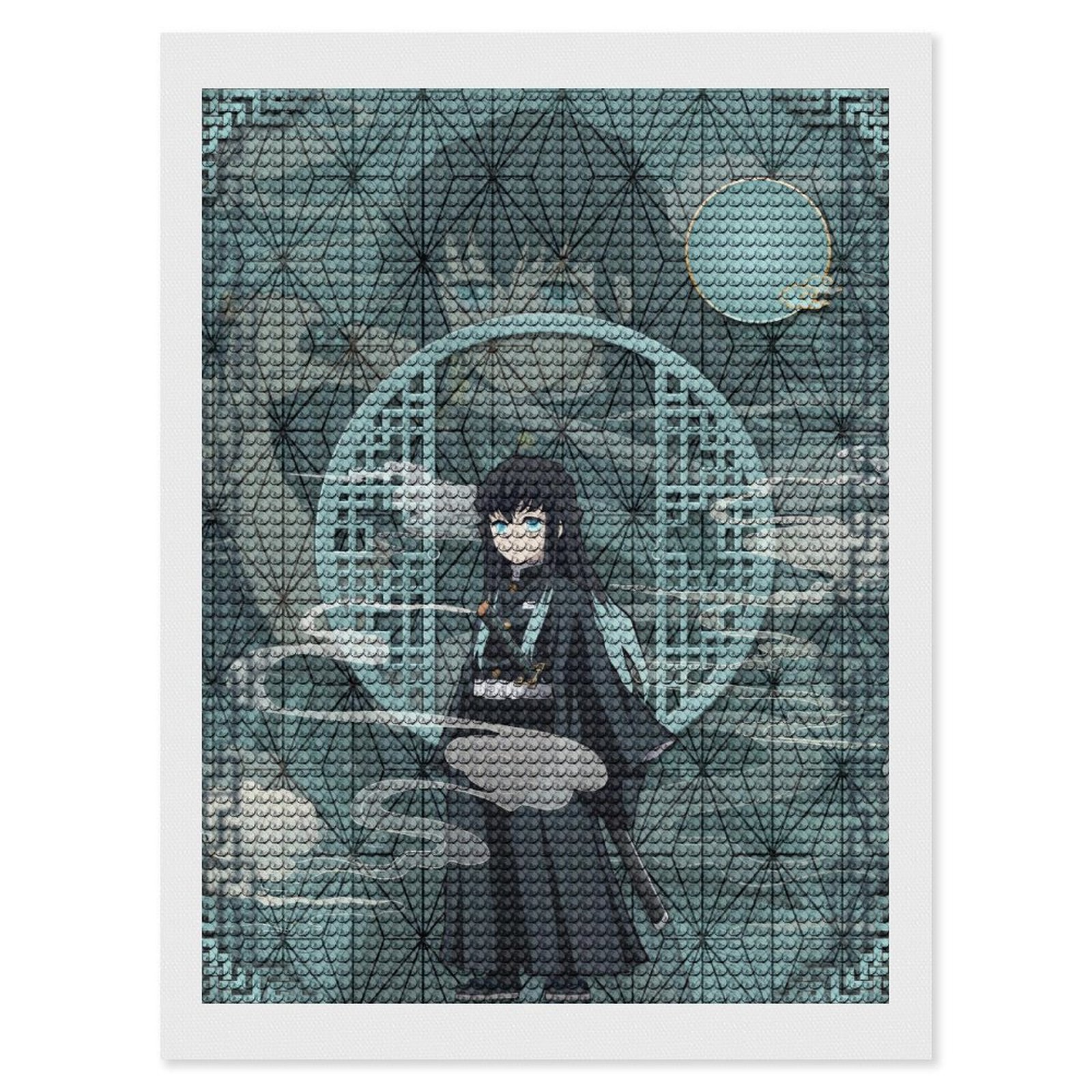 Demon Slayer Muichiro Tokito Diamond Art Kits for Adults, Diamond Art ...