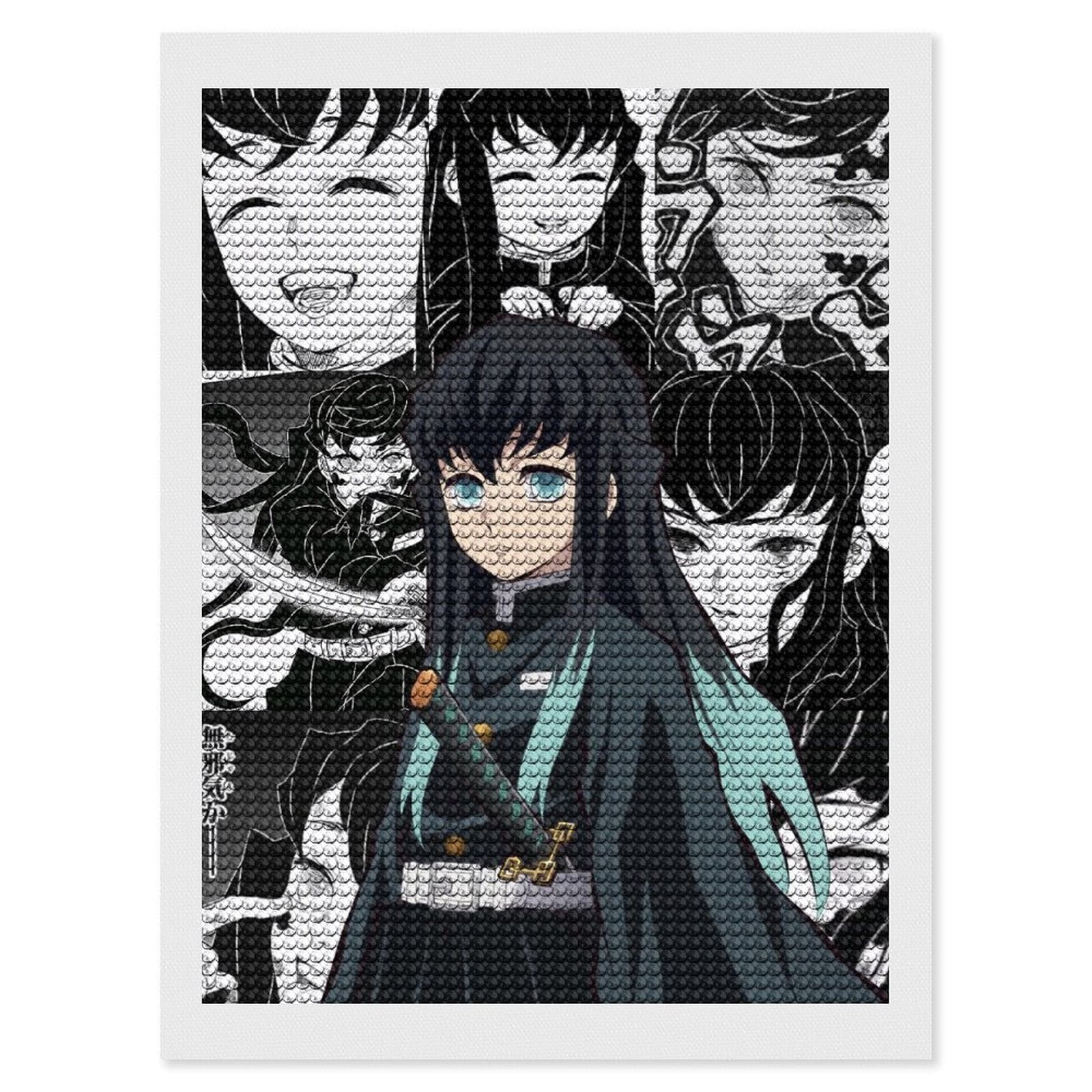 Demon Slayer Muichiro Tokito Diamond Art Kits for Adults, Diamond Art ...
