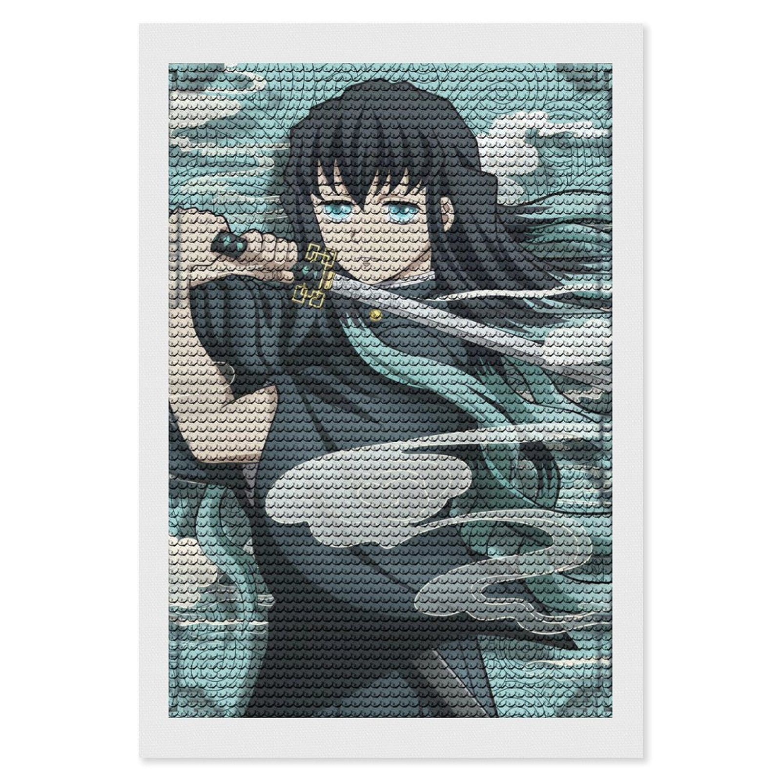 Demon Slayer Muichiro Tokito Diamond Art Kits for Adults, Diamond Art ...