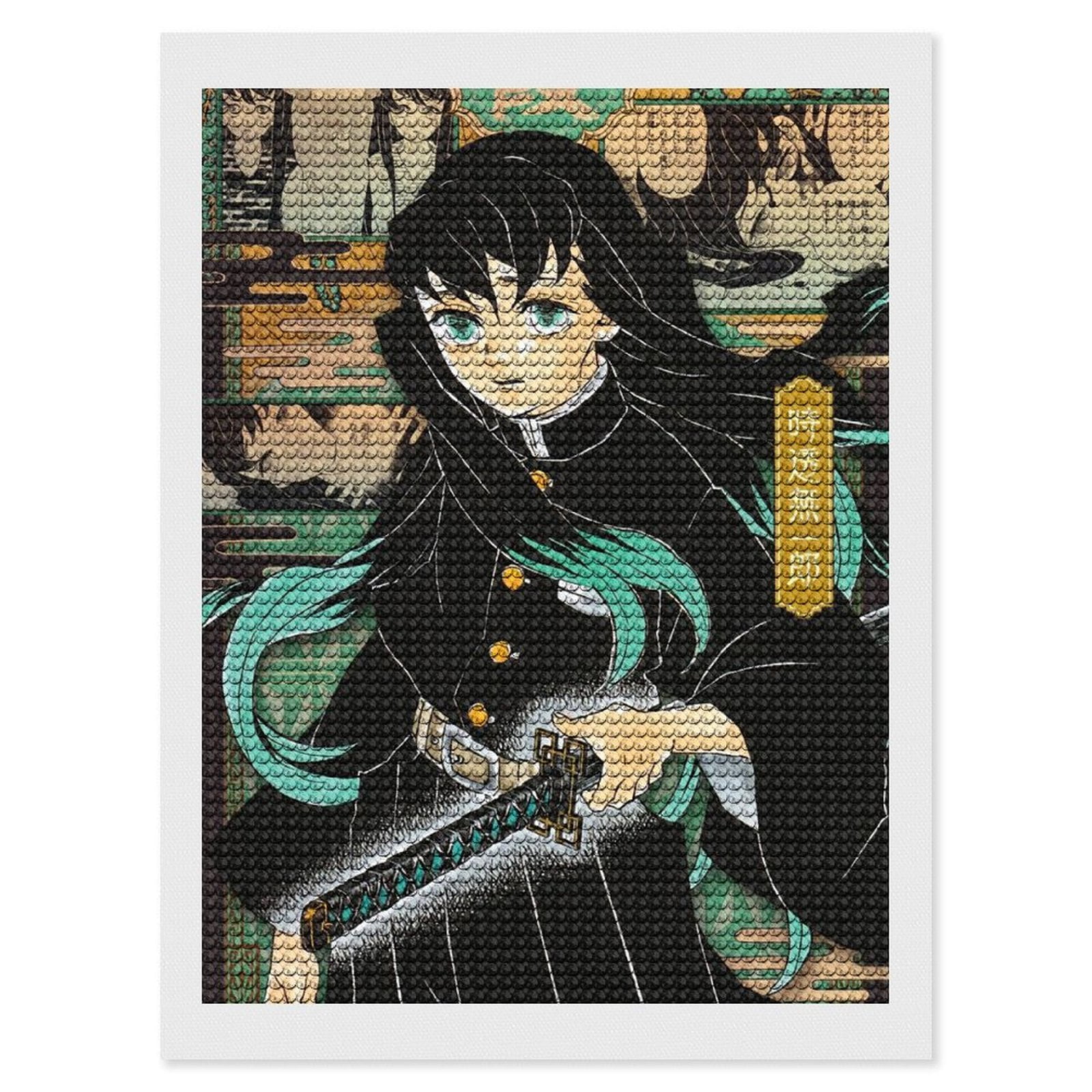 Demon Slayer Muichiro Tokito Diamond Art Kits for Adults, Diamond Art ...