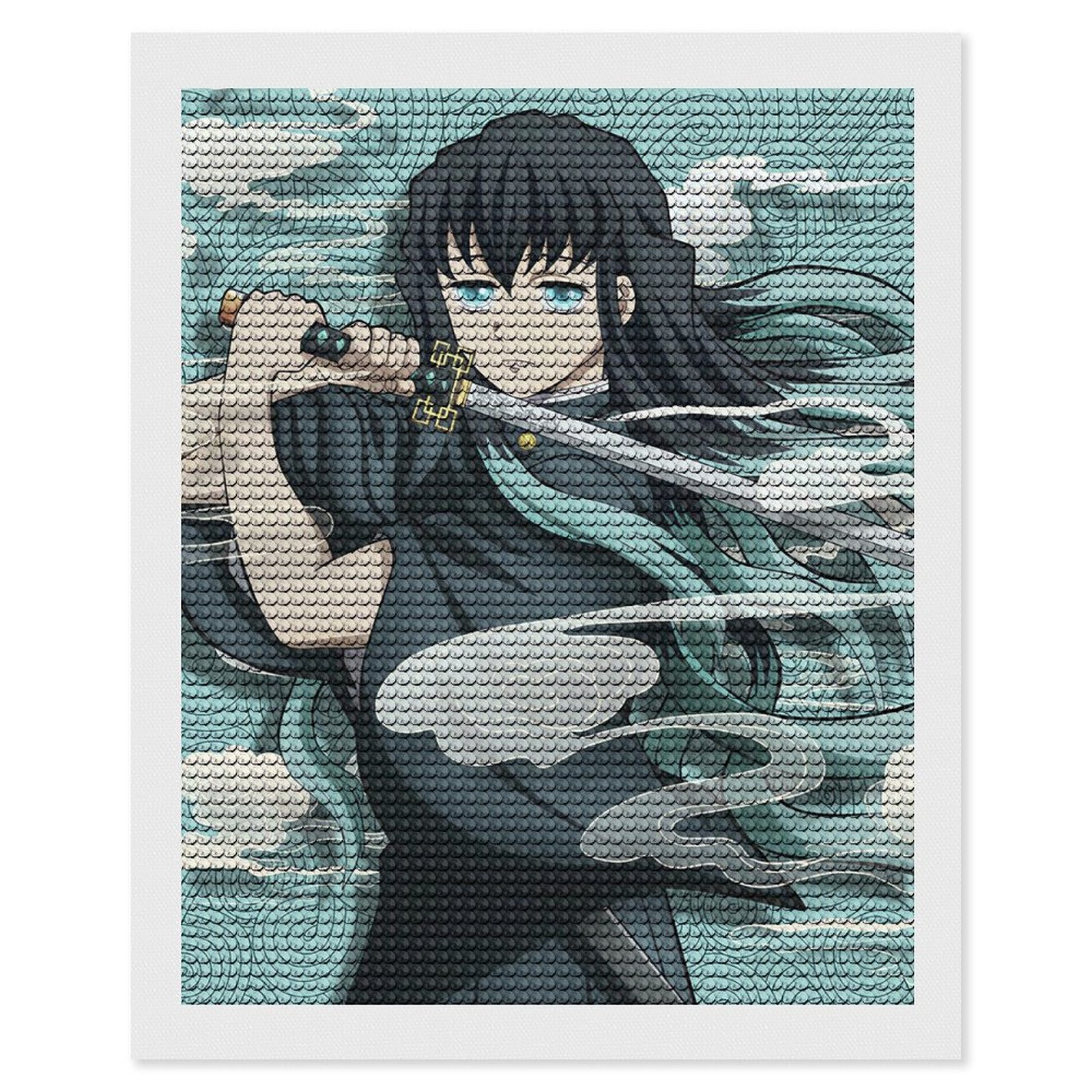 Demon Slayer Muichiro Tokito Diamond Art Kits for Adults Beginners ...
