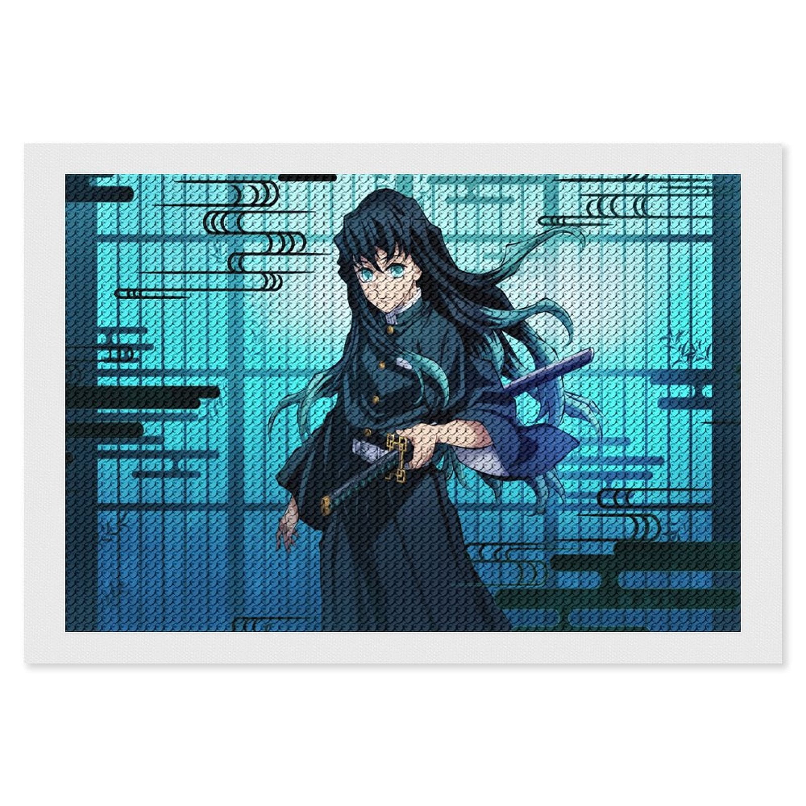 Demon Slayer Muichiro Tokito Diamond Art Kits for Adults Diamond Art ...