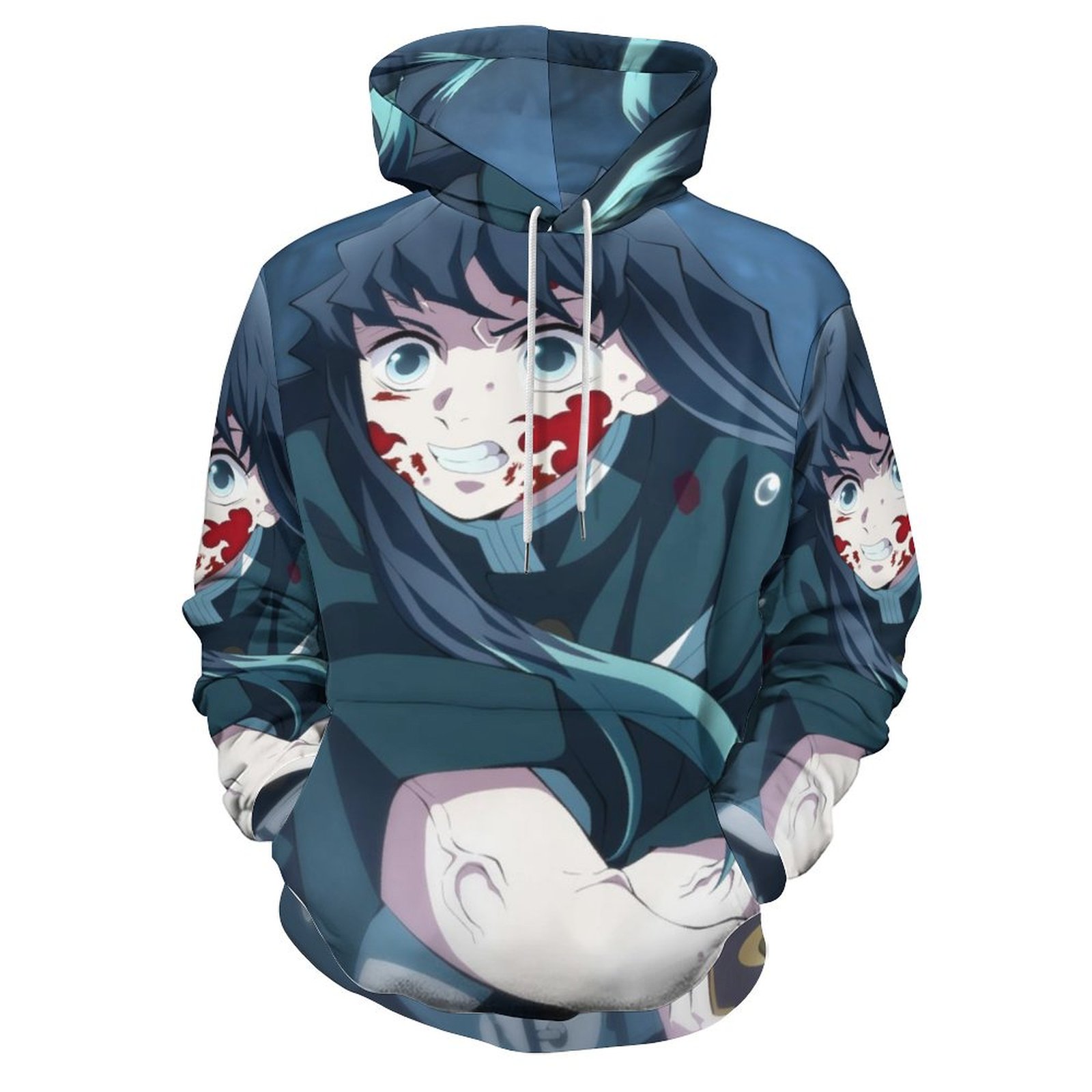 Demon Slayer Muichiro Tokito Hoodie 3D Print Pullover Hooded Long ...