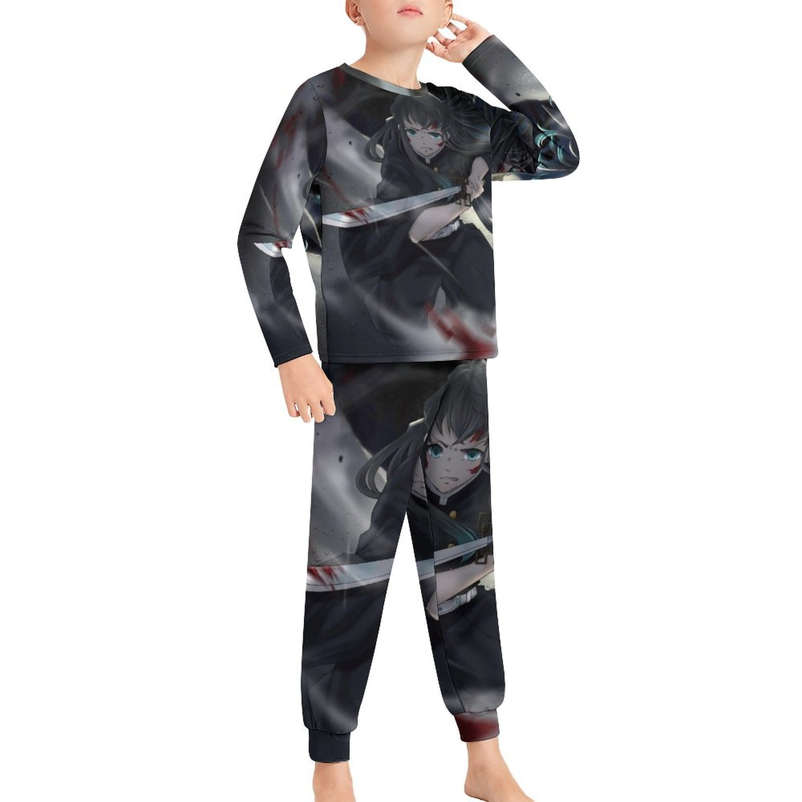 Demon Slayer Muichiro Tokito Ki-ds Pajamas 2 Piece Pjs Set Little Big ...