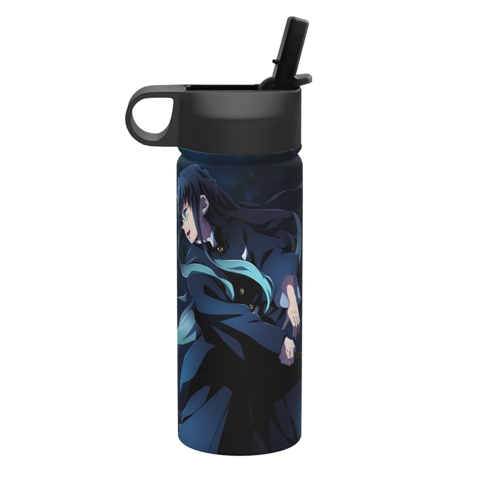 Demon Slayer Muichiro Tokito Kids Insulated Water Bottle With Straw ...