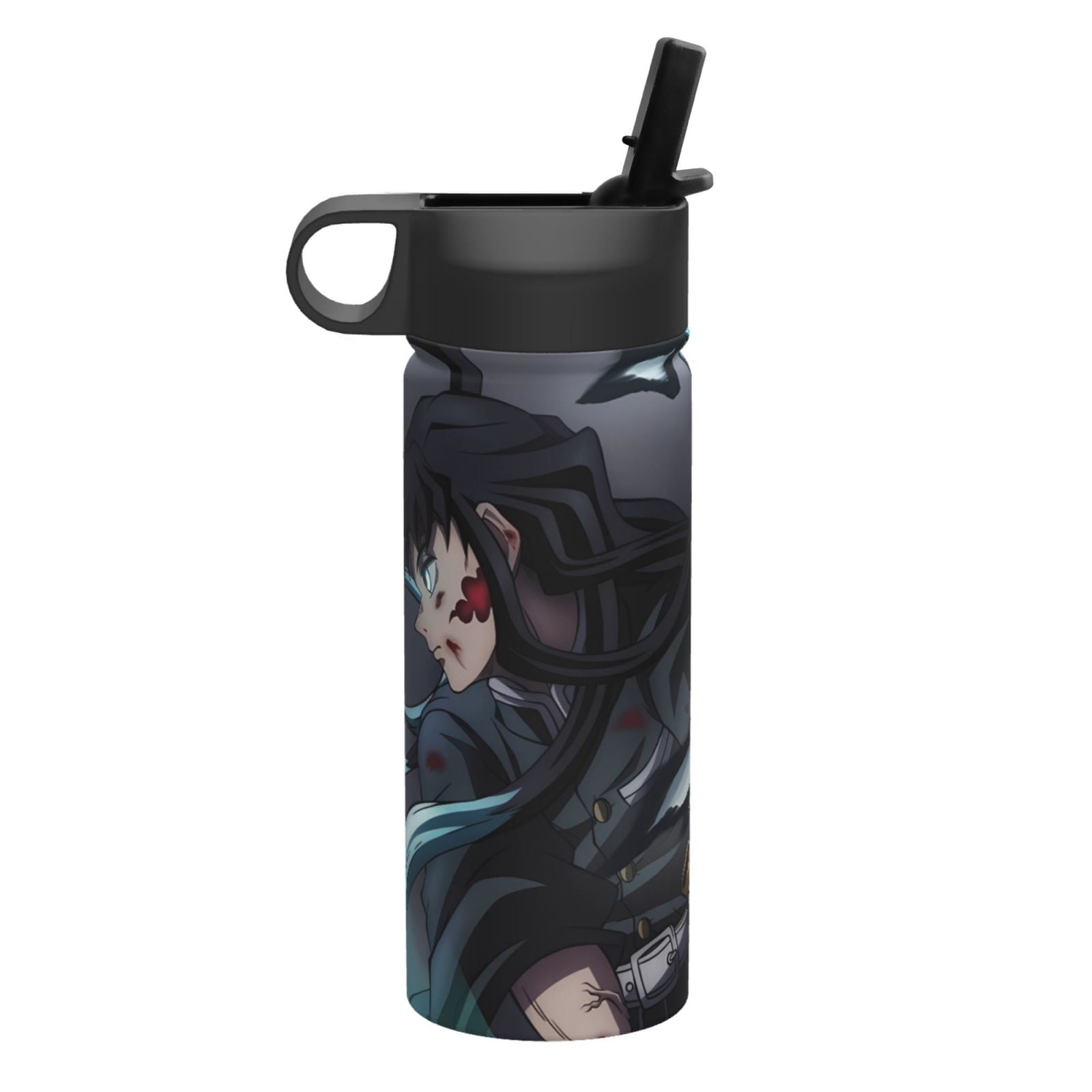 Demon Slayer Muichiro Tokito Kids Insulated Water Bottle With Straw ...