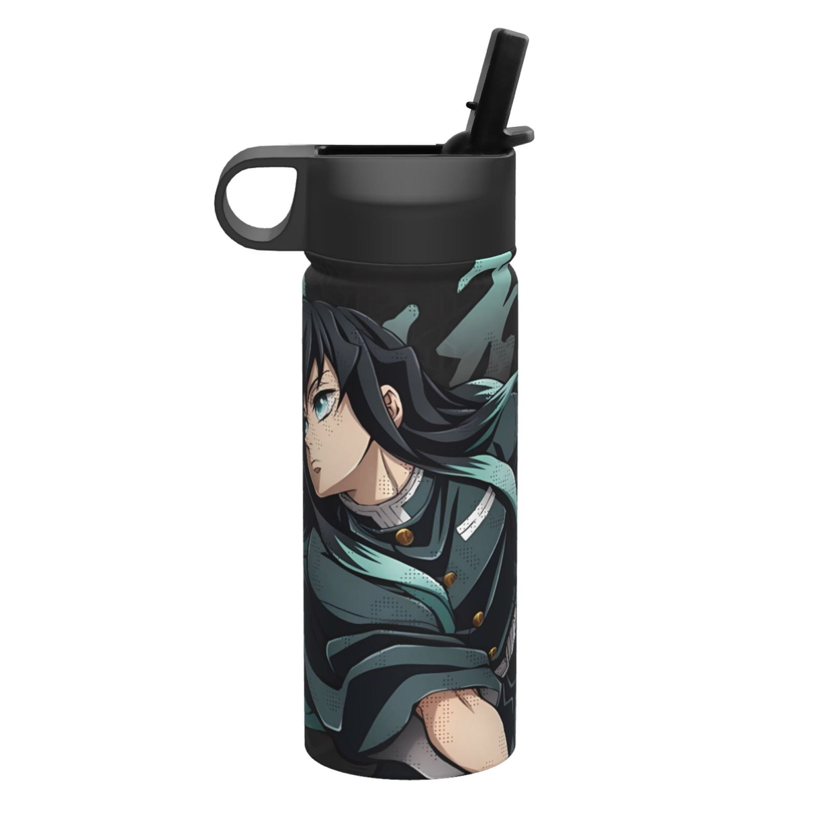 Demon Slayer Muichiro Tokito Kids Insulated Water Bottle With Straw ...