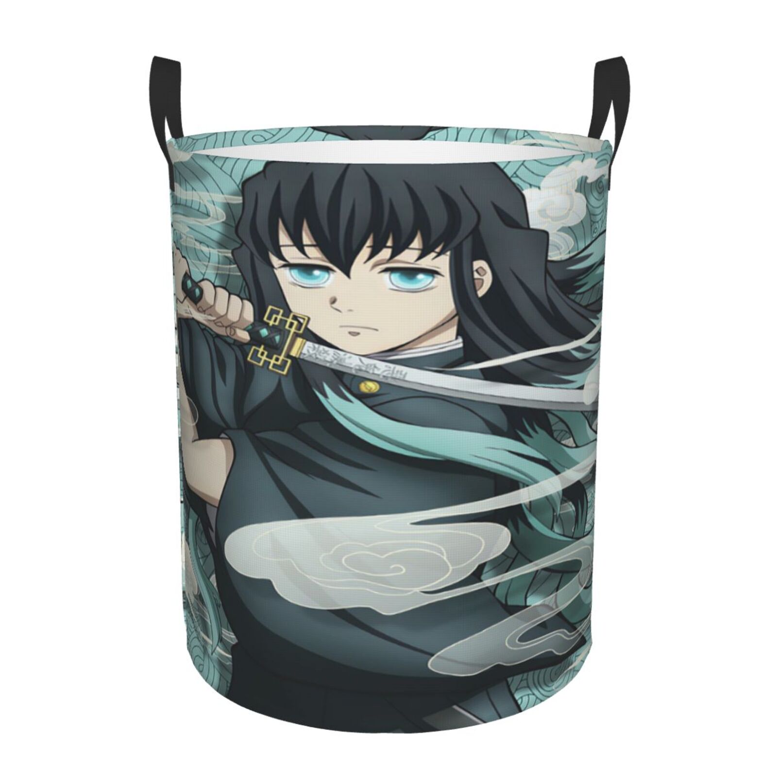 Demon Slayer Muichiro Tokito Large Laundry Basket With Handle ...