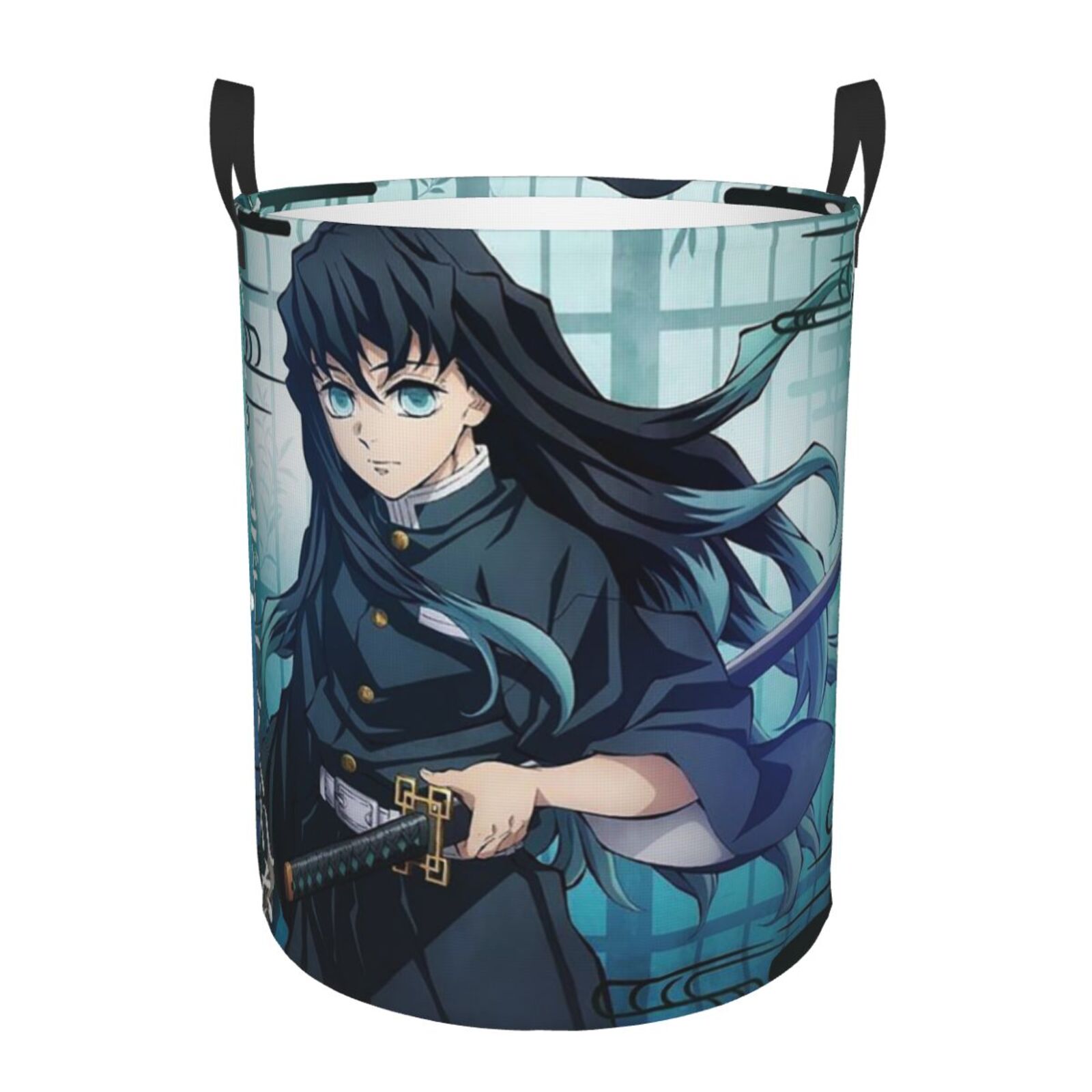 Demon Slayer Muichiro Tokito Large Laundry Hamper, Collapsible Laundry ...