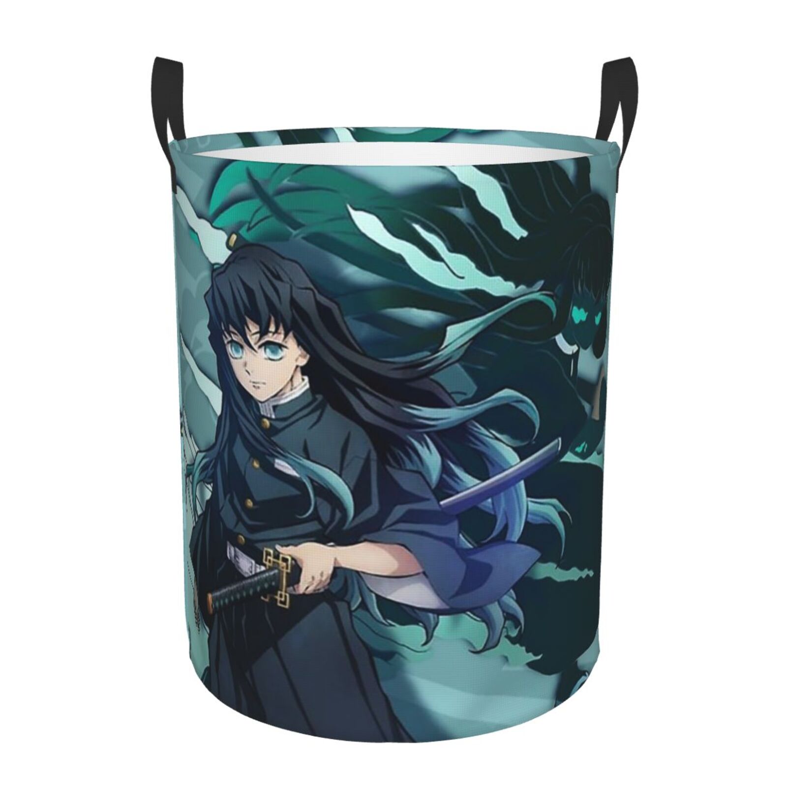 Demon Slayer Muichiro Tokito Large Laundry Hamper, Collapsible Laundry ...