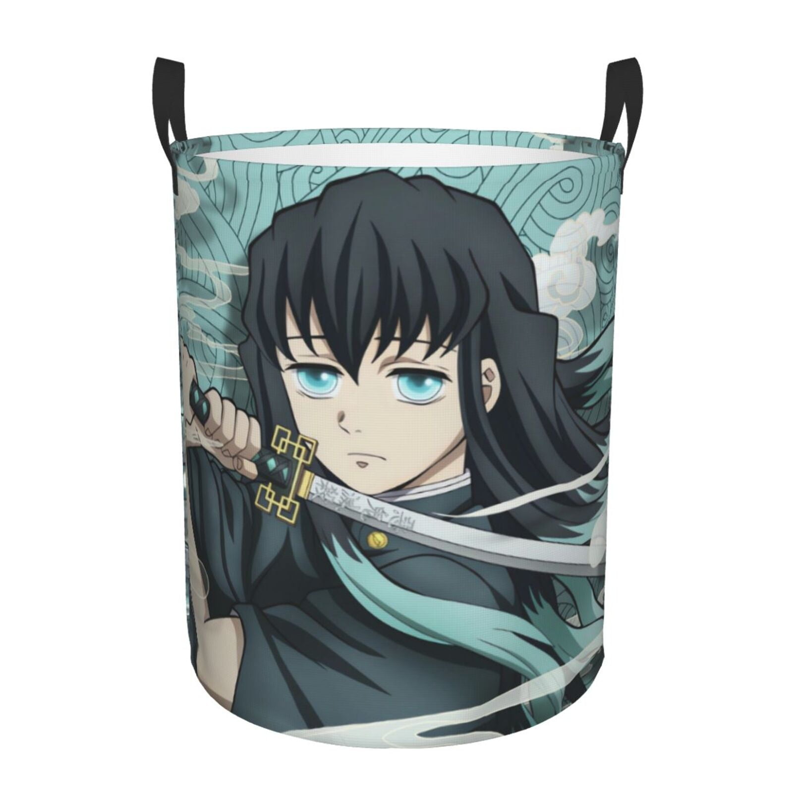 Demon Slayer Muichiro Tokito Large Laundry Hamper, Collapsible Laundry ...