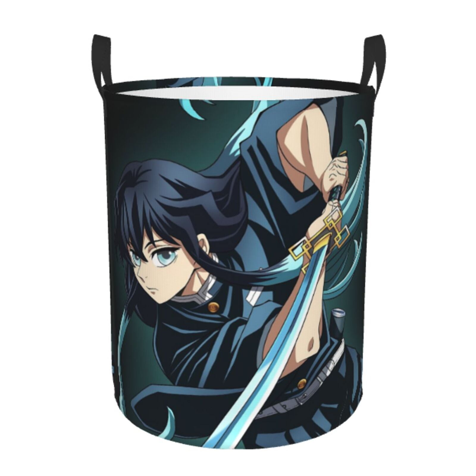 Demon Slayer Muichiro Tokito Laundry Hamper Basket with Handles ...