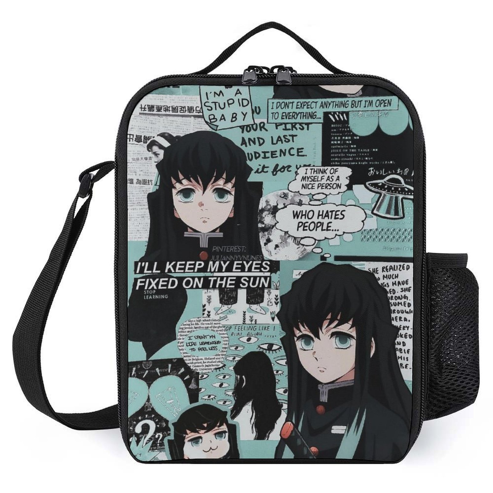 Demon Slayer Muichiro Tokito Lunch Bag, Insulated Lunch Tote Large ...