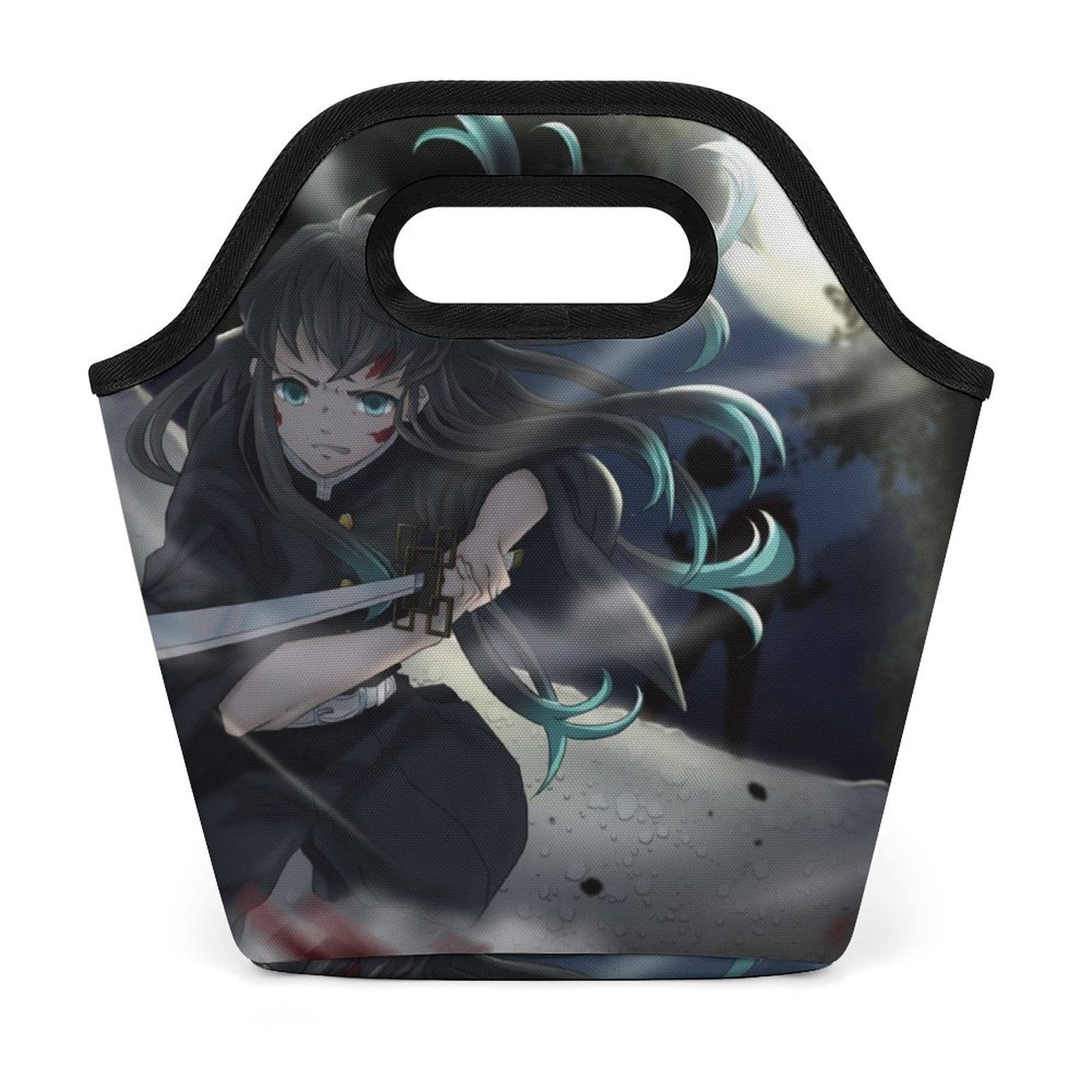 Demon Slayer Muichiro Tokito Lunch Bag, Insulated Lunch Tote Large ...