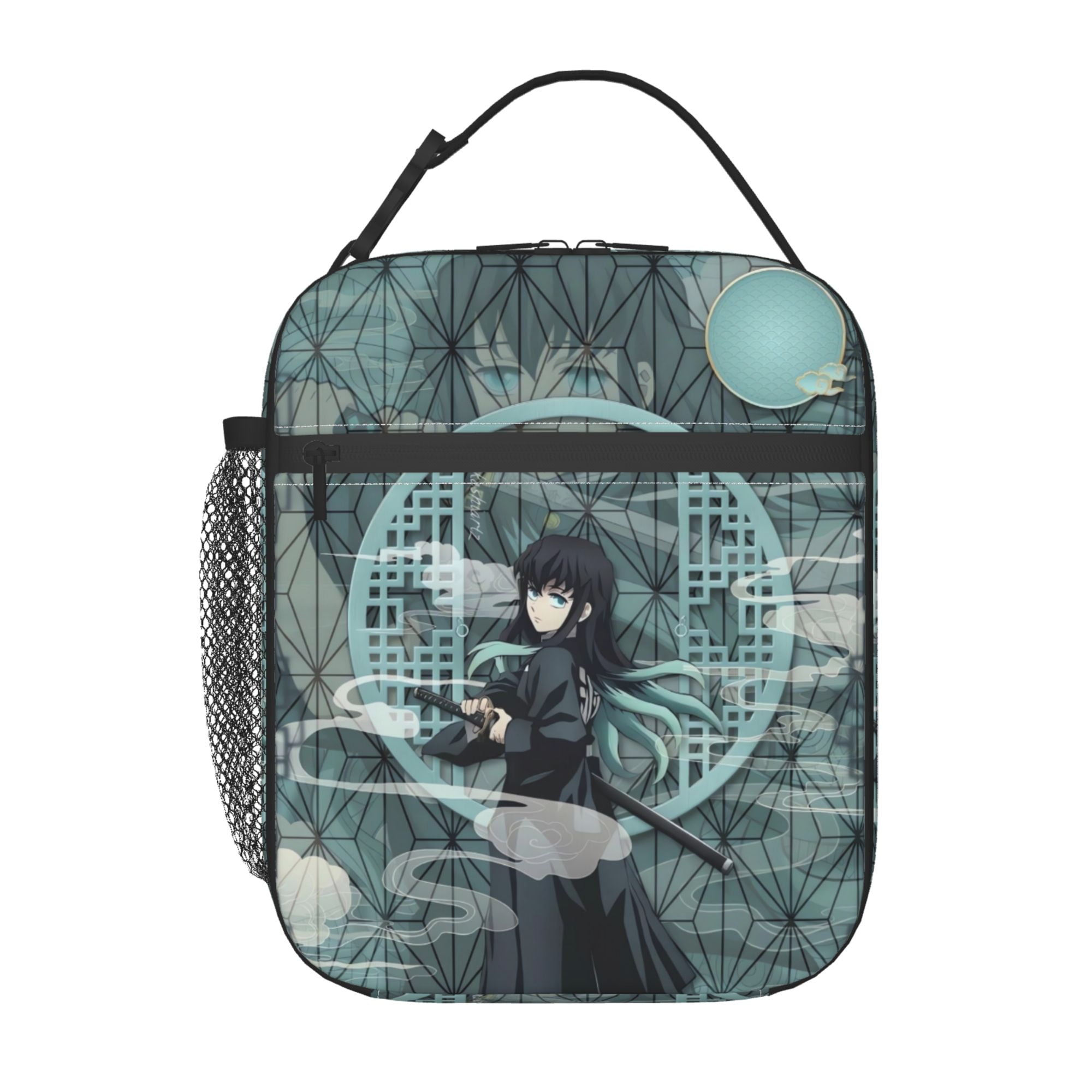 Demon Slayer Muichiro Tokito Lunch Bag Insulated Portable Reusable Cute ...