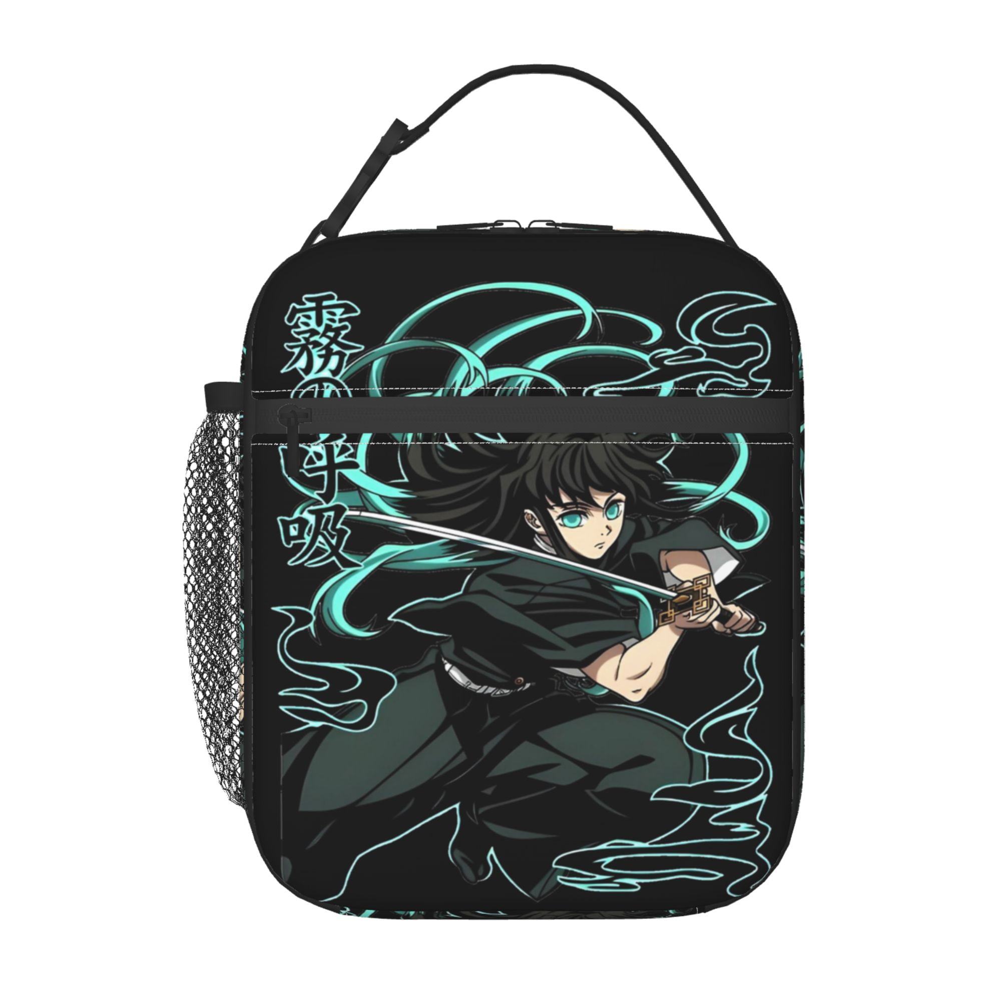 Demon Slayer Muichiro Tokito Lunch Bag Insulated Portable Reusable Cute ...